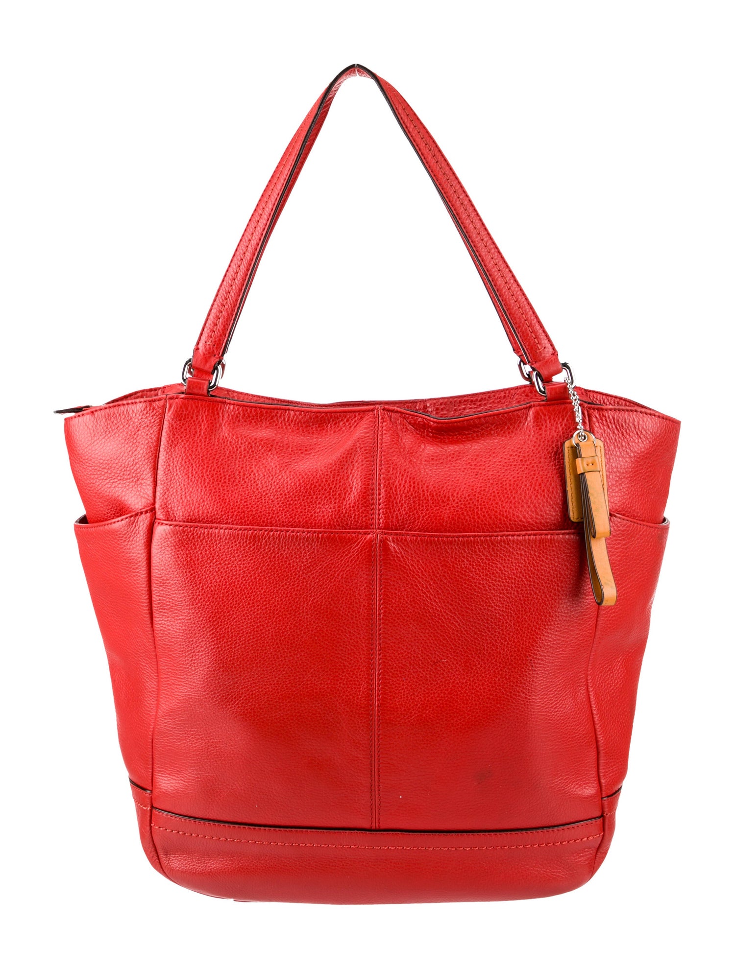 Coach 1941 Textured Leather Tote - Red Totes, Handbags - WWCCH32823 ...