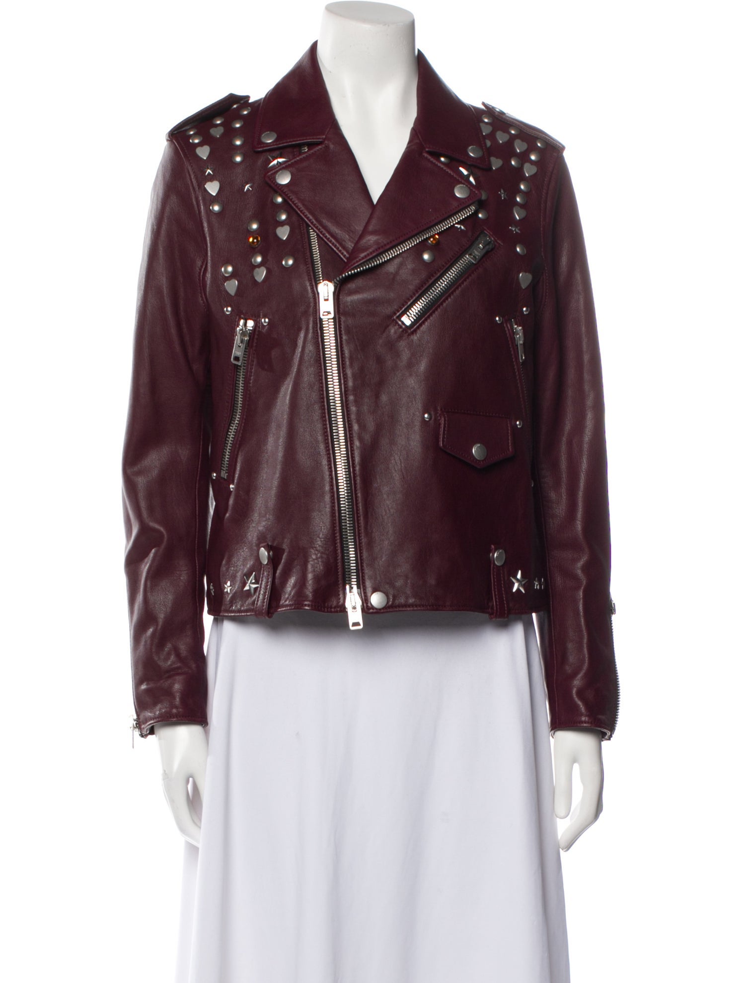 Coach 1941 Lamb Leather Biker Jacket w/ Tags - Purple Jackets, Clothing ...