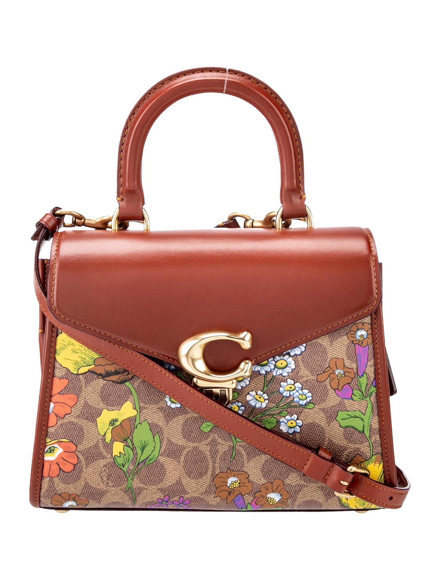 Coach Leather Top Handle Bag - Brown Handle Bags, Handbags - WWCCH35035 ...