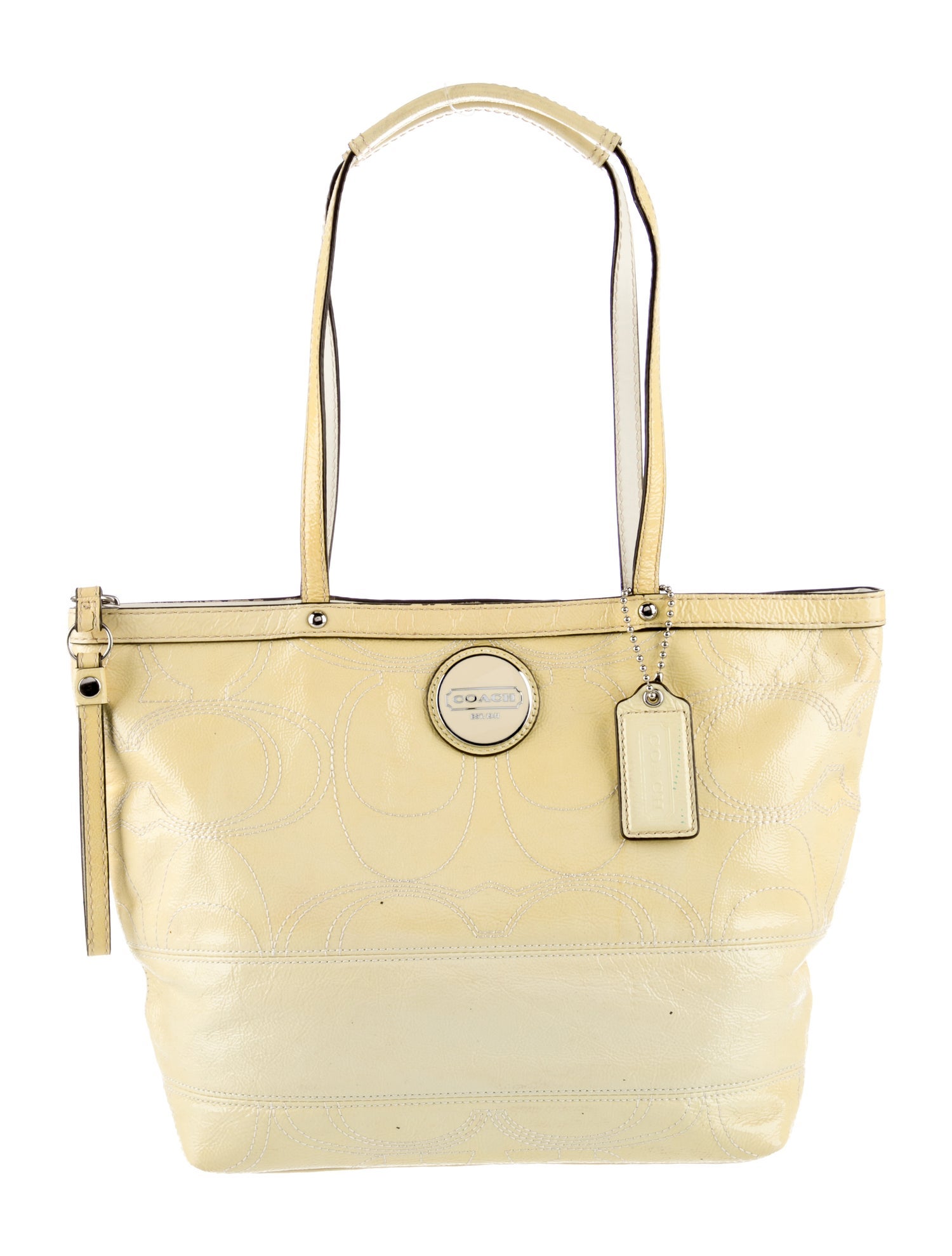 Coach 1941 Leather Shoulder Bag - Yellow Shoulder Bags, Handbags ...