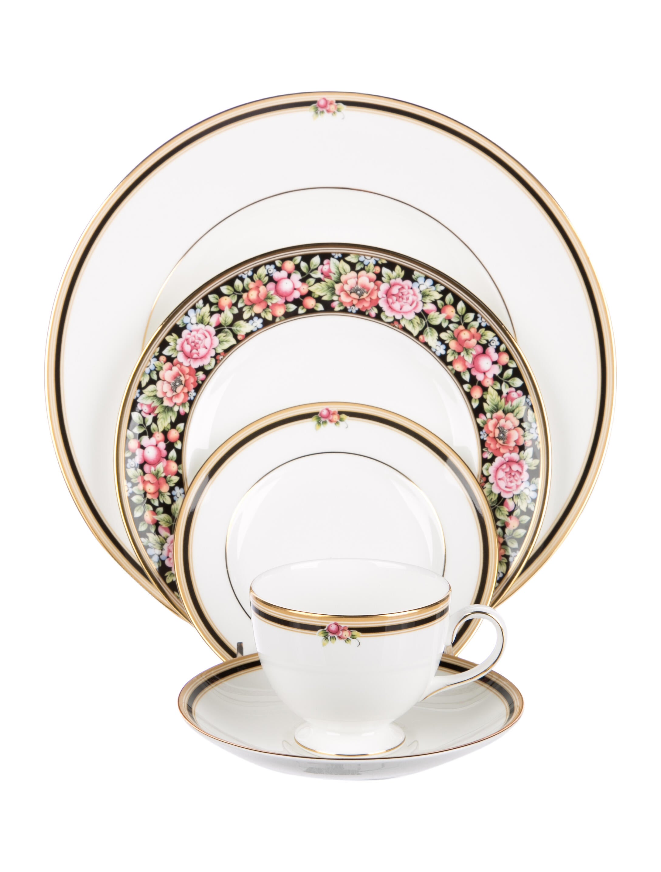 Wedgwood 113-Piece Clio Table Service - White Dinnerware & Flatware ...