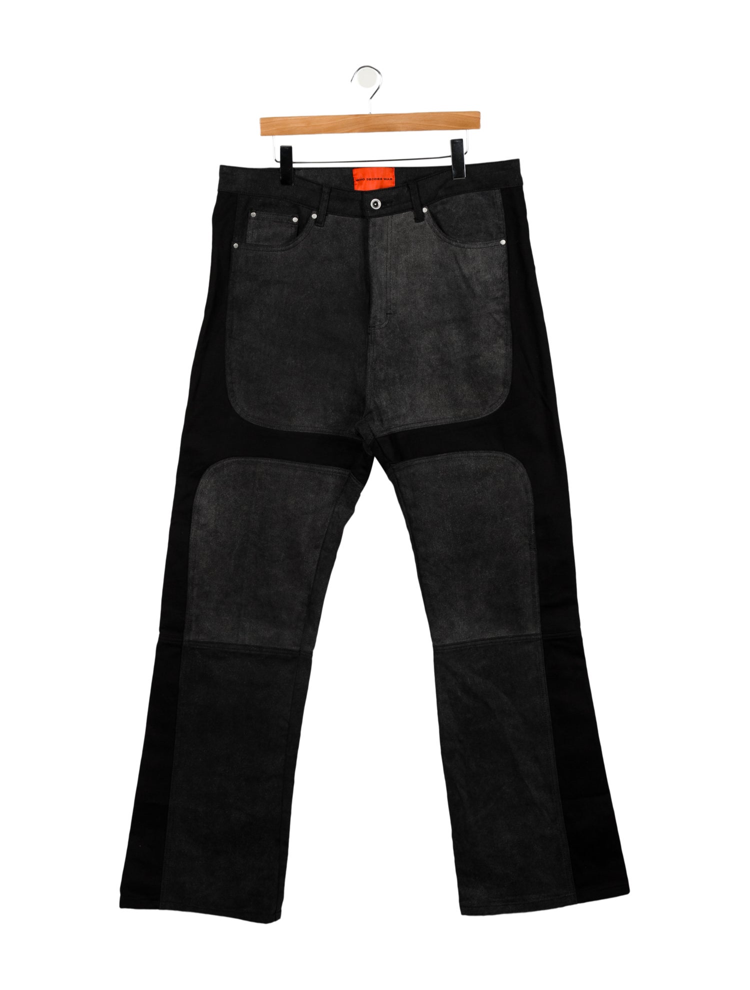 Who Decides War Straight-Leg Jeans - Black, 14.5" Rise Jeans, Clothing ...