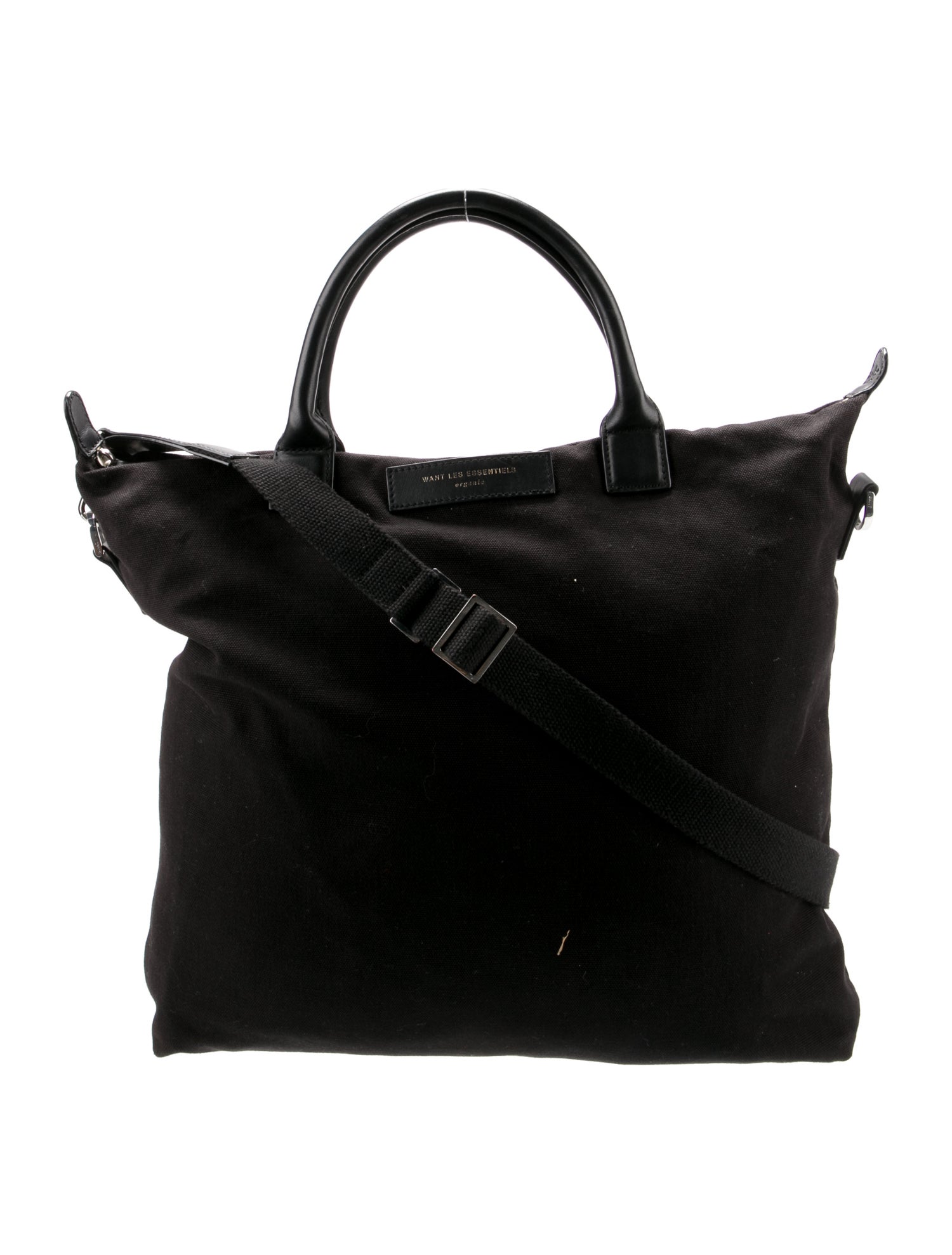 WANT Les Essentiels canvas handle bag - Black Handle Bags, Handbags ...