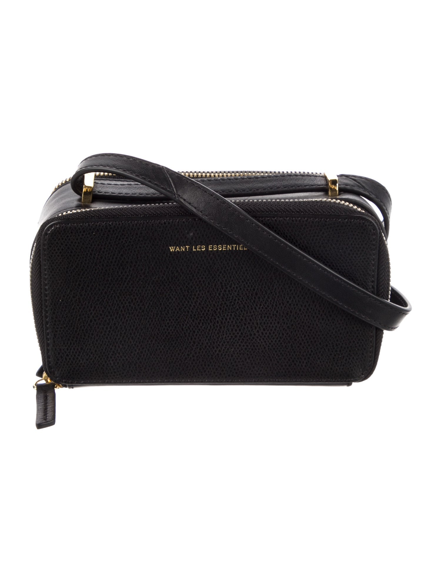 WANT Les Essentiels solid leather bag - Black Crossbody Bags, Handbags ...