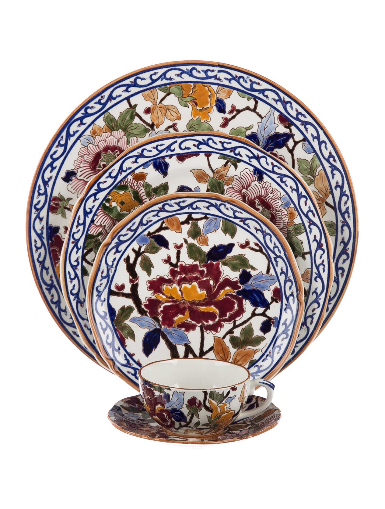 Gien Oiseau Bleu Coffee Servive Set - Blue Serveware, Tabletop ...