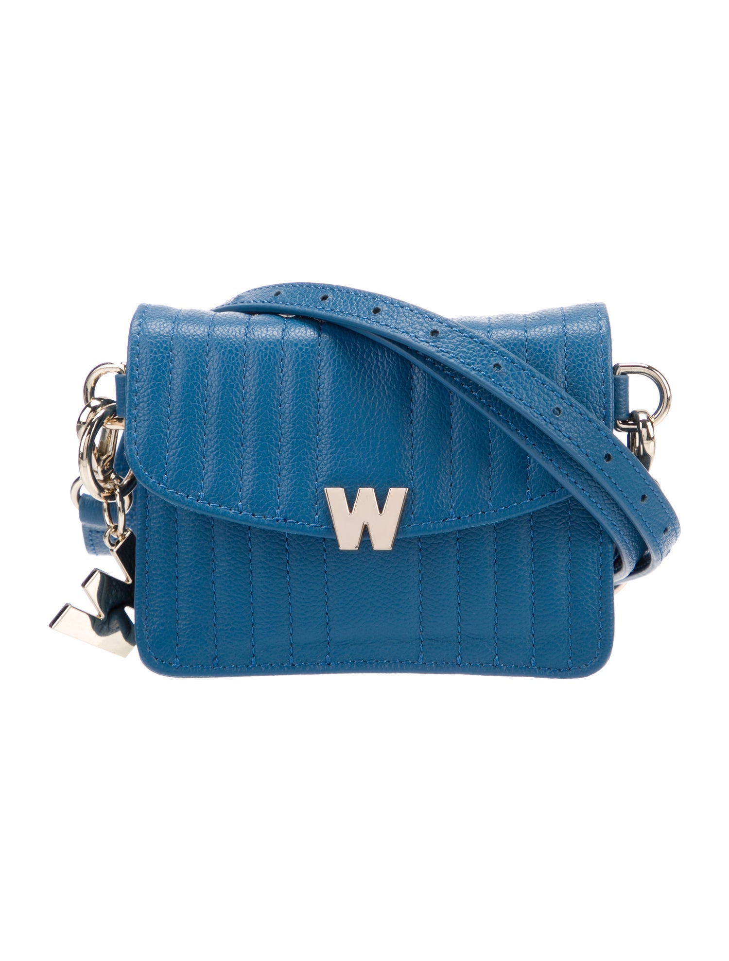 Wolf Quilted Leather Mini Bag - Blue Mini Bags, Handbags - WWOLF22173 ...