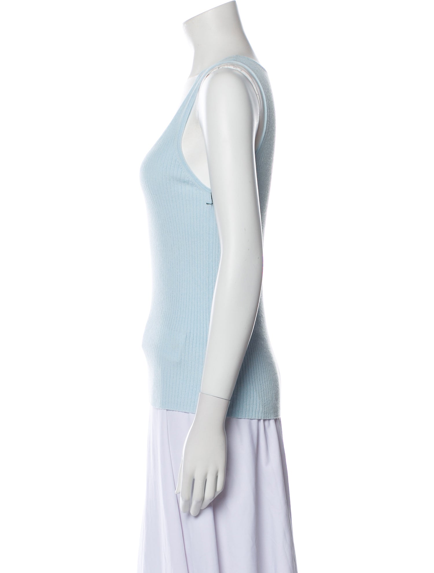 White + Warren Scoop Neck Sleeveless Top w/ Tags - Blue Tops, Clothing ...