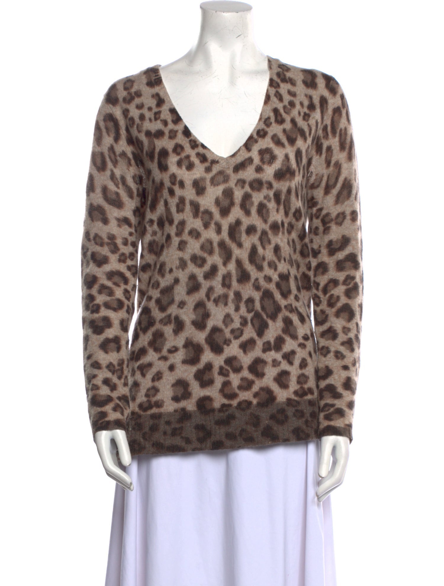 Dolce & Gabbana Virgin Wool Animal Print Sweater - Blue Knitwear ...