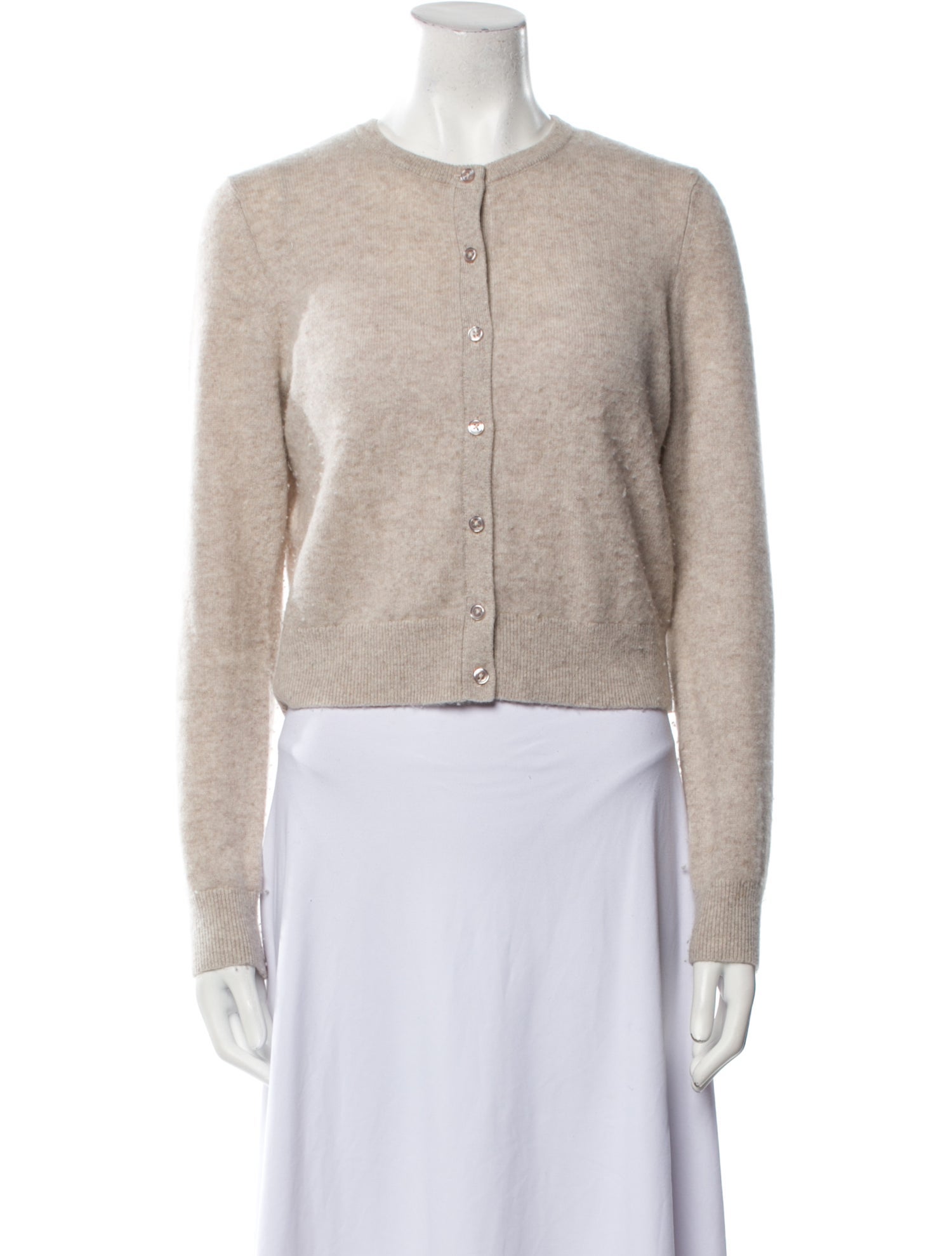 White + Warren Cashmere Crew Neck Sweater - Neutrals Knitwear, Clothing ...