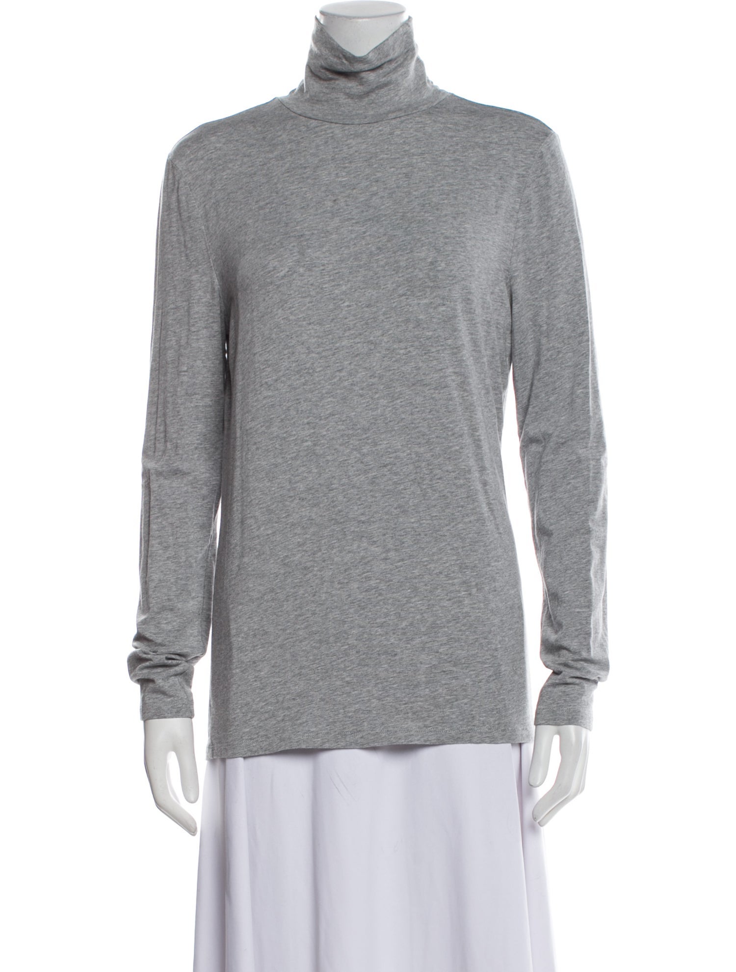 White + Warren Turtleneck Long Sleeve Sweatshirt - Grey Tops, Clothing ...