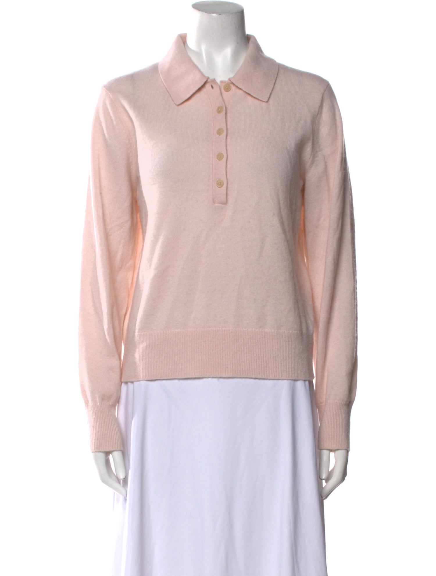 White + Warren Cashmere Crew Neck Sweater - Pink Knitwear, Clothing ...