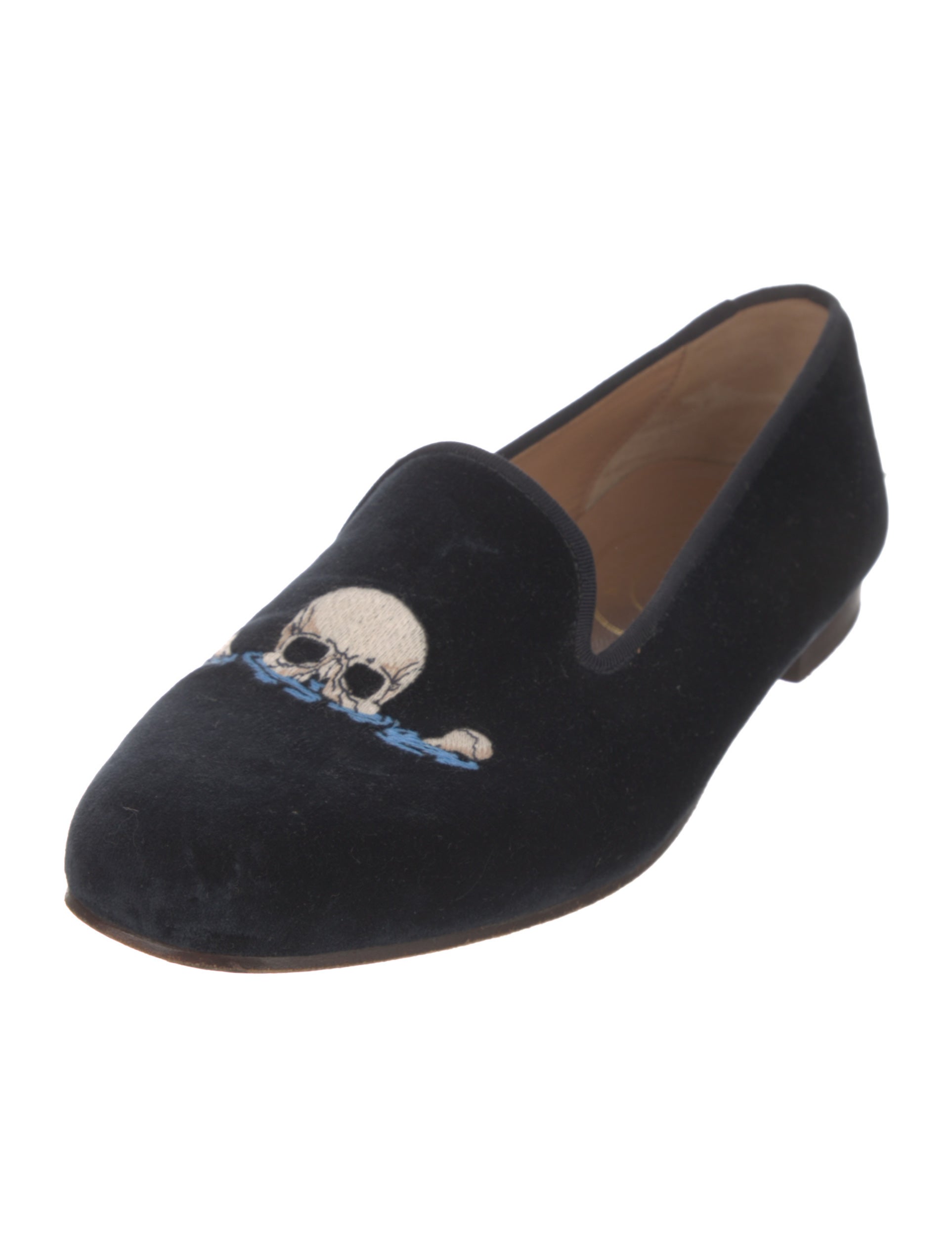 Stubbs & Wootton Suede Embroidered Accent Loafers - Blue Loafers, Shoes ...