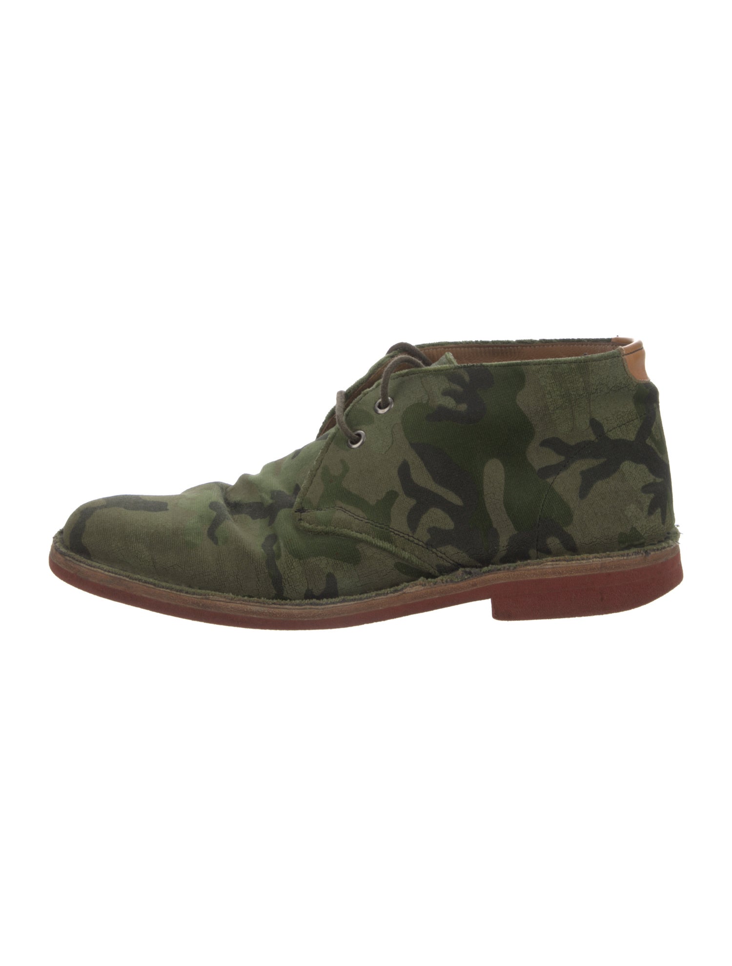 Stubbs & Wootton Printed Lace-Up Boots - Green Boots, Shoes - WWS32573 ...