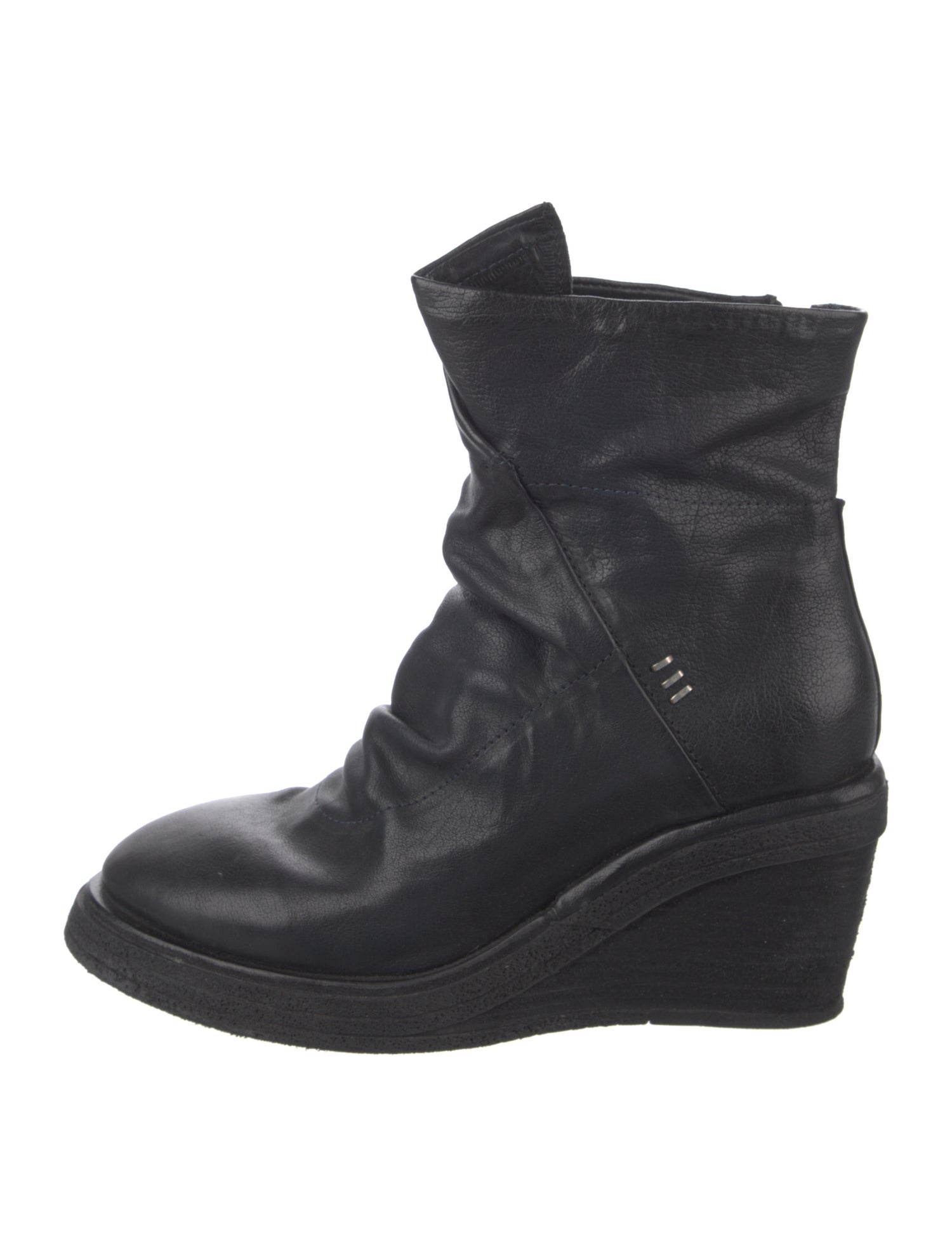 A.S. 98 Leather Lace-Up Boots - Black Boots, Shoes - WWSAS20682 | The ...