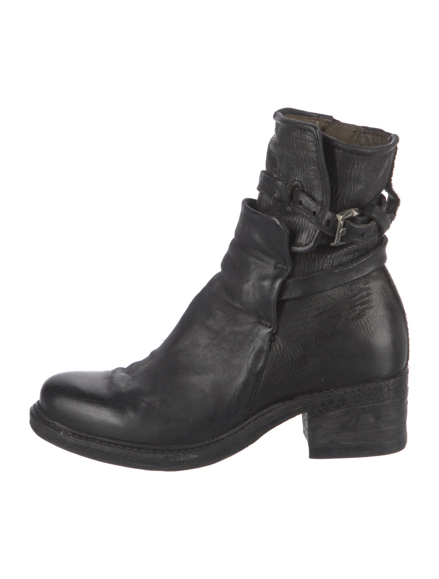 A.S. 98 Leather Combat Boots - Black Boots, Shoes - WWSAS20716 | The ...