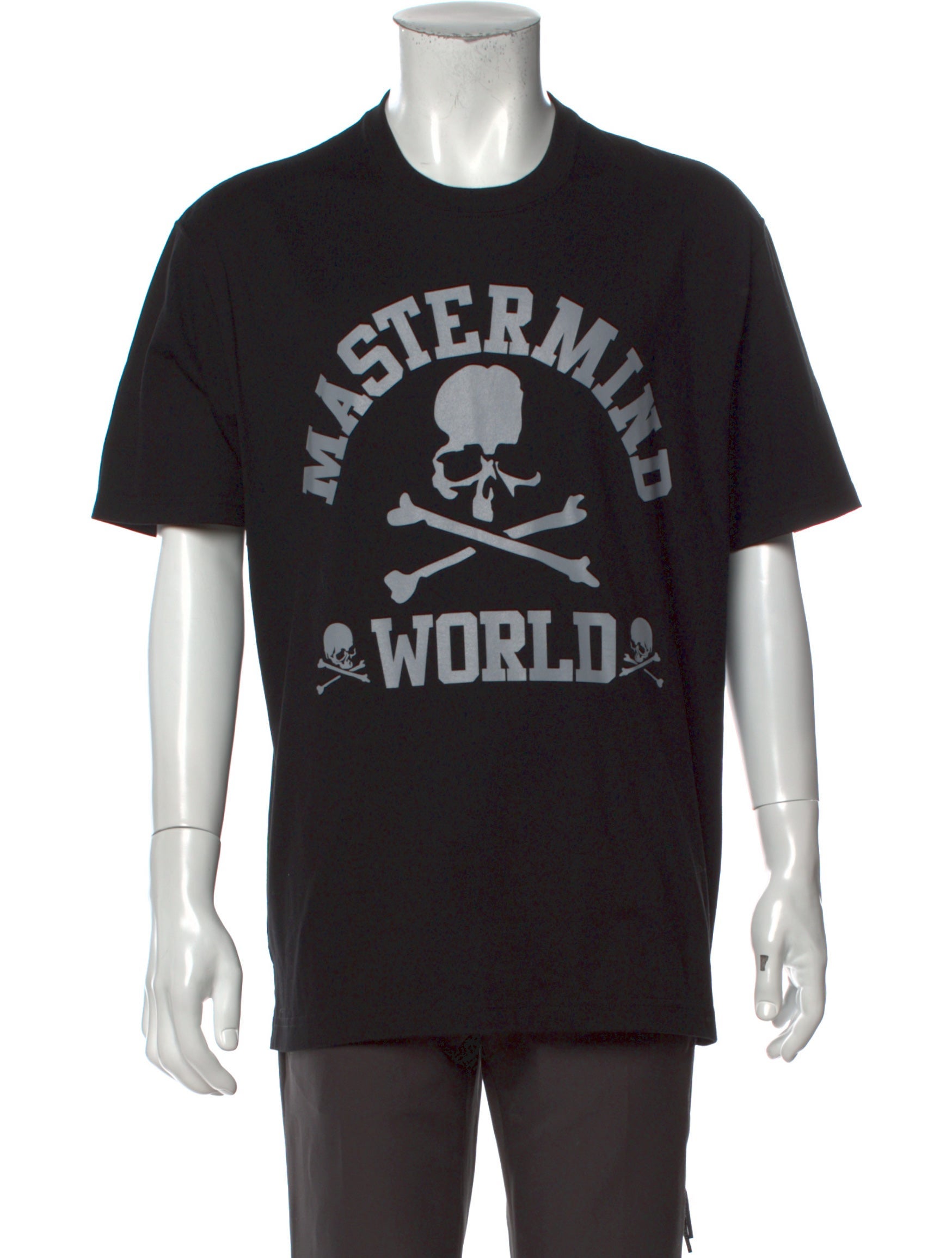 Mastermind World Graphic Print Crew Neck T-Shirt - Black T-Shirts ...