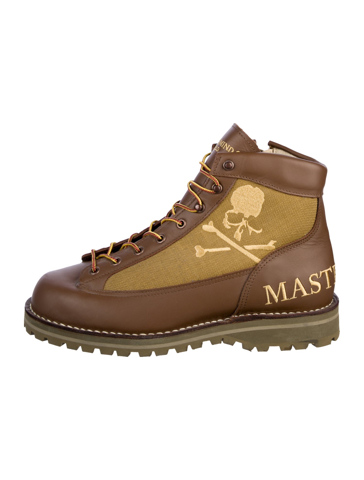 Mastermind World Leather Hiking Boots - Brown Boots, Shoes - WX7WD20279 ...