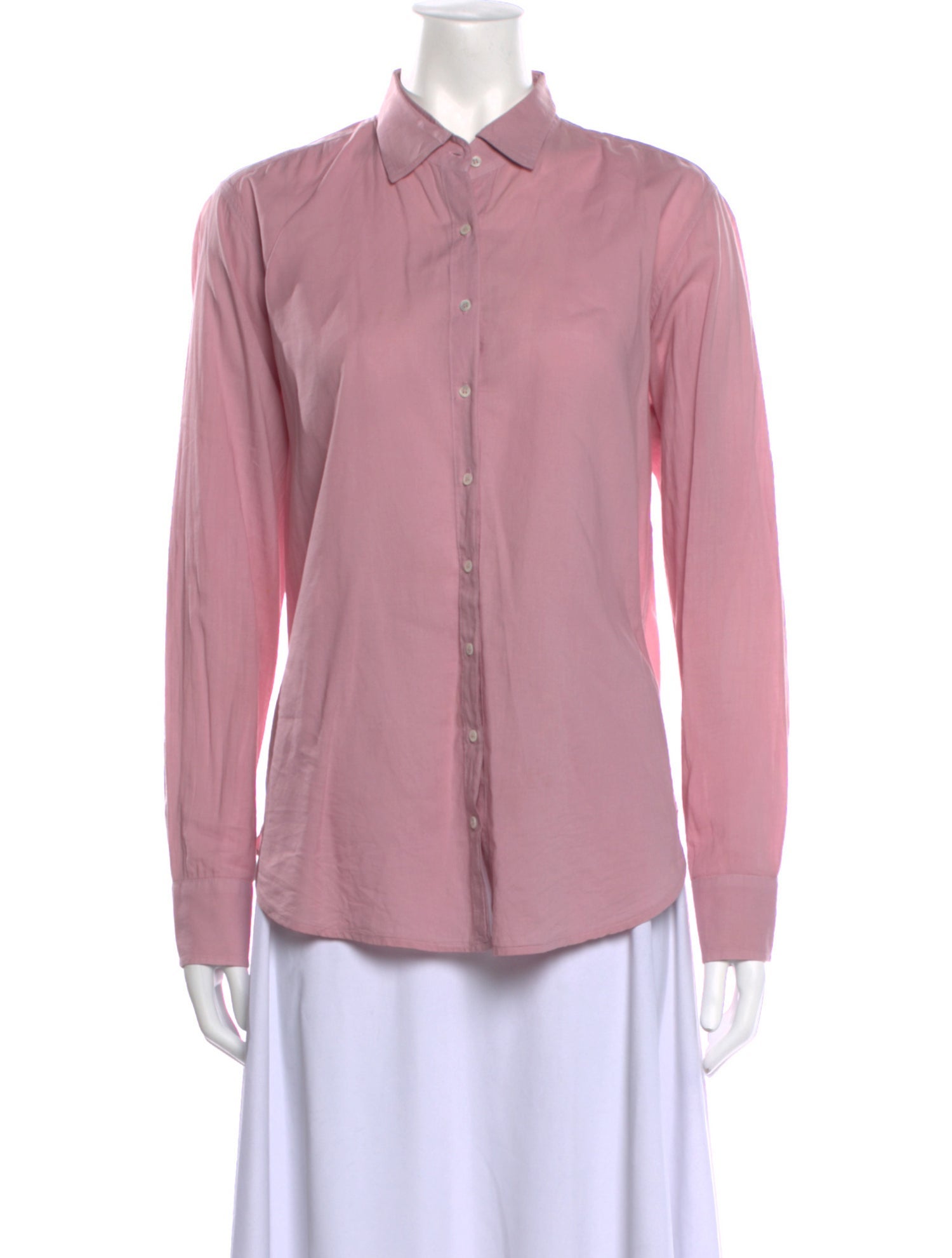 Xirena Long Sleeve Button-Up Top - Pink Tops, Clothing - WXIRE35173 ...