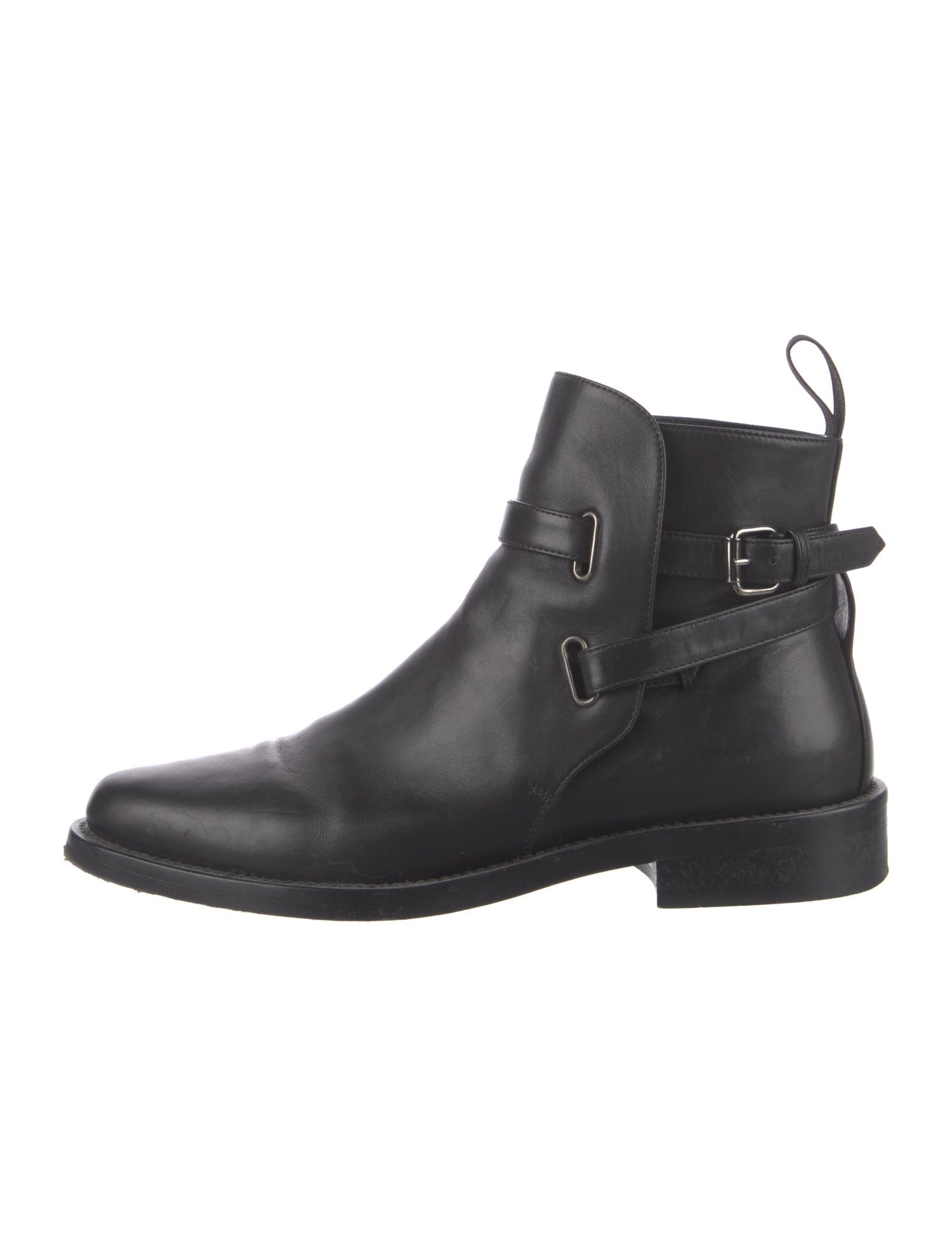 SportMax Leather Chelsea Boots - Black Boots, Shoes - WXS37347 | The ...