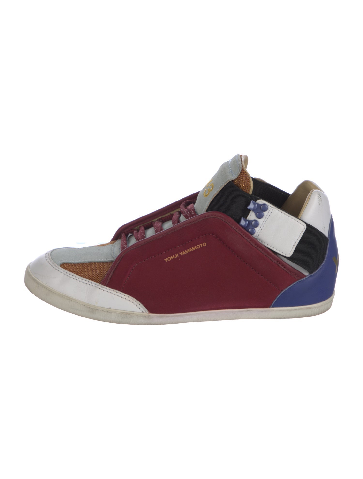 Y-3 Colorblock Pattern Sneakers - Burgundy Sneakers, Shoes - WY334139 ...