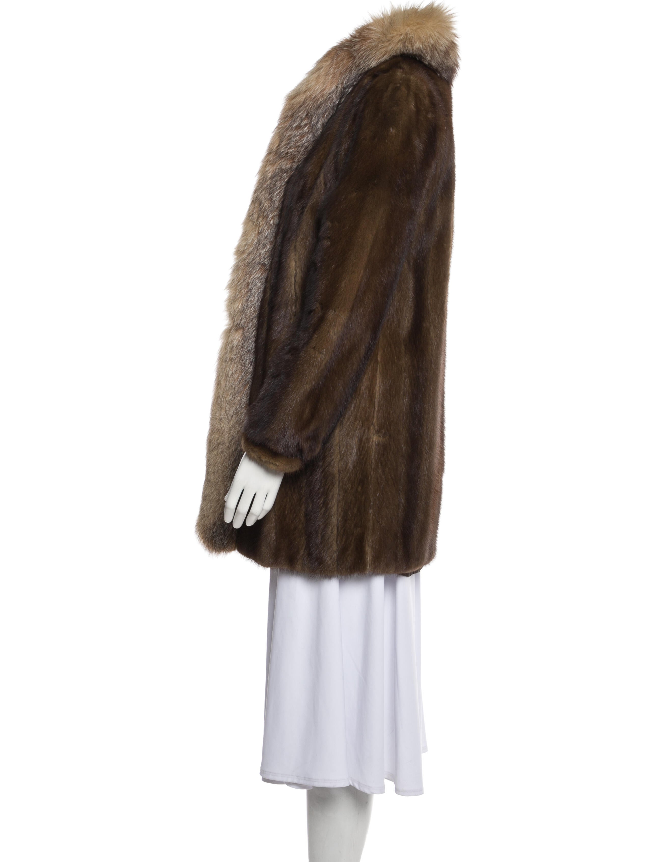 Victor Sacks Animal Print Faux Fur Coat - Brown Coats, Clothing ...