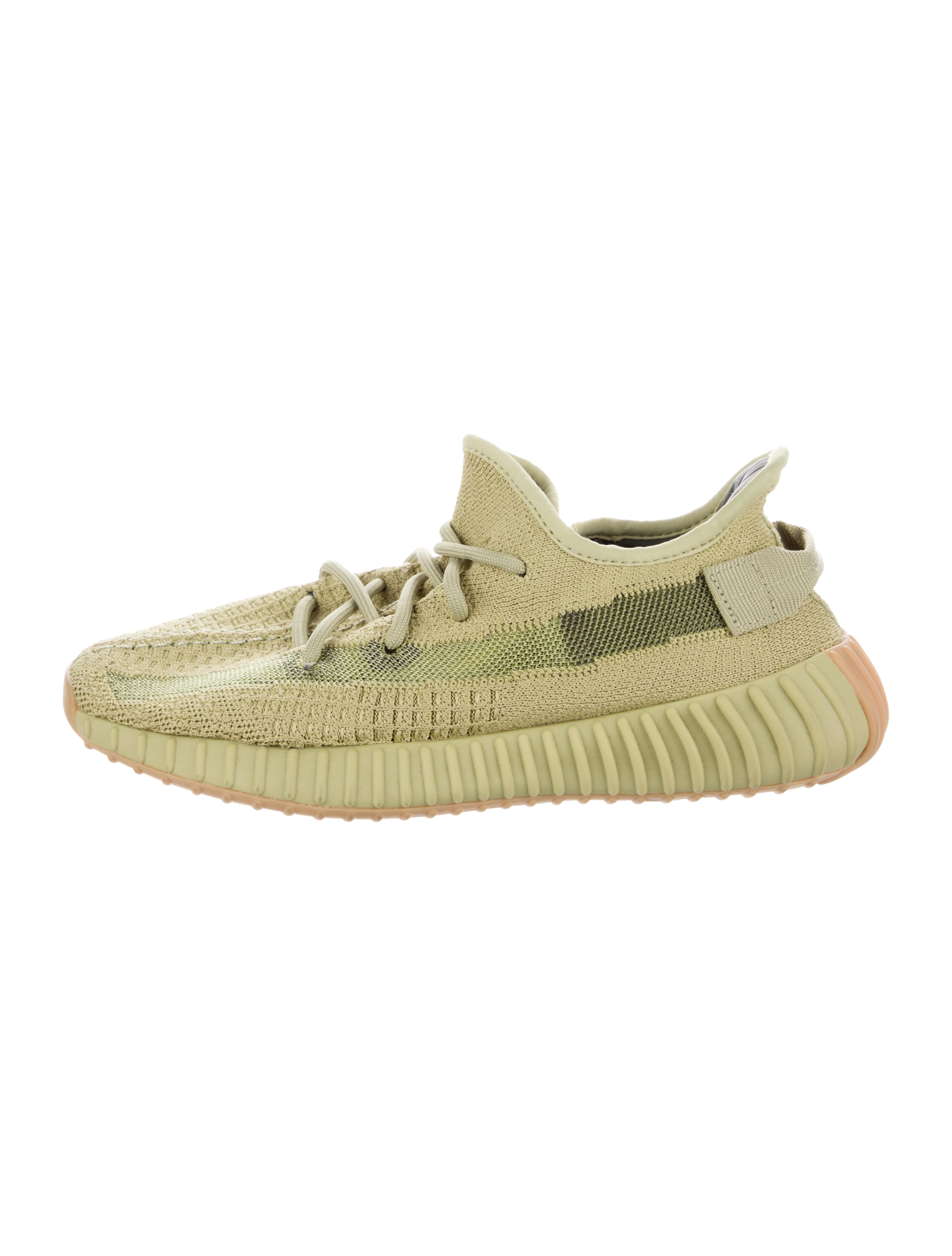 Yeezy x adidas Boost 350 V2 Sulfur Sneakers - Green Sneakers, Shoes ...
