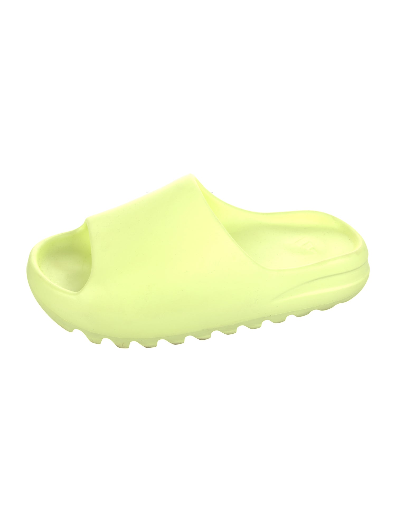 adidas Yeezy Glow Green Rubber Slides - Green Sandals, Shoes ...