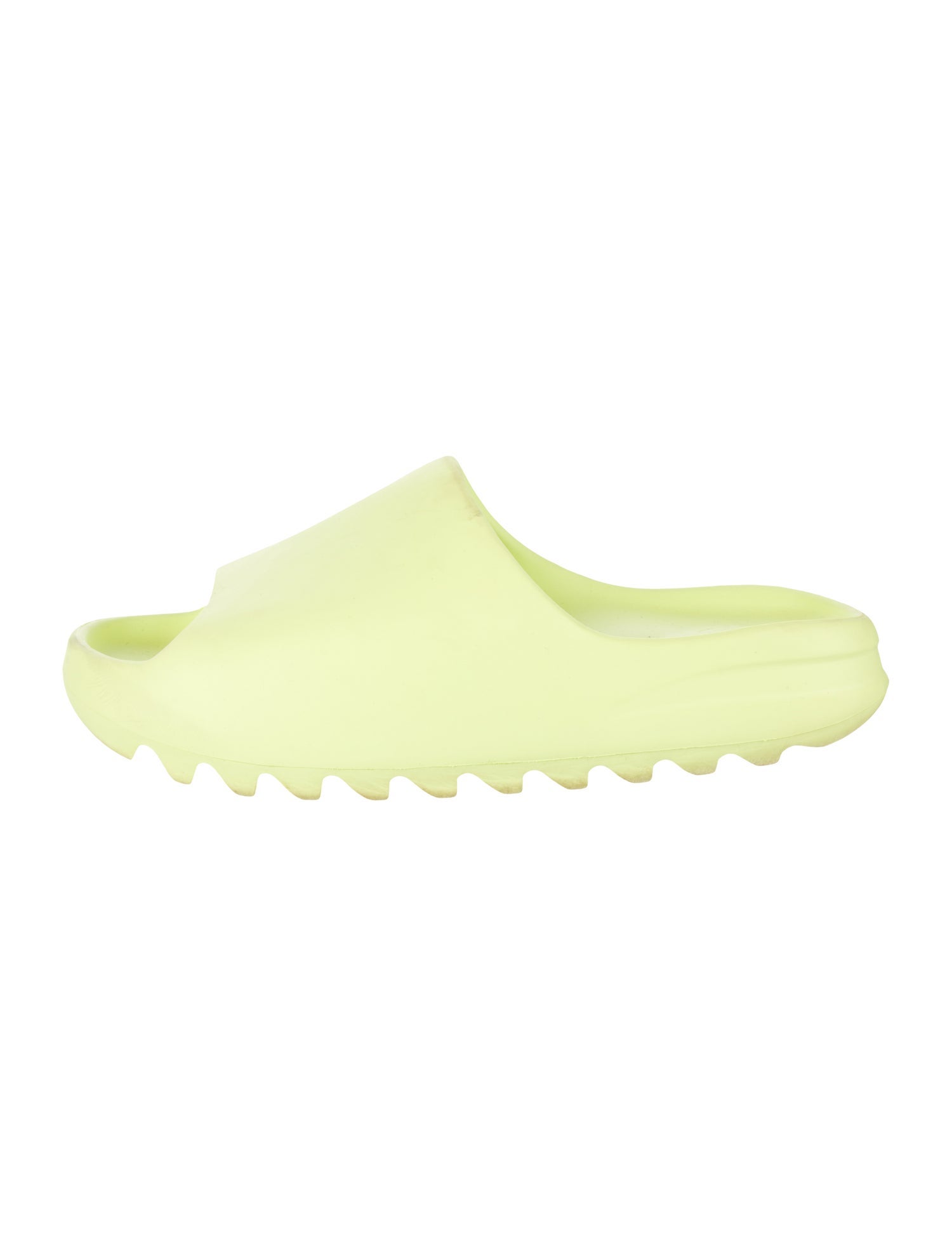 adidas Yeezy Slide 'Glow Green' Rubber Slides - Green Sandals, Shoes ...