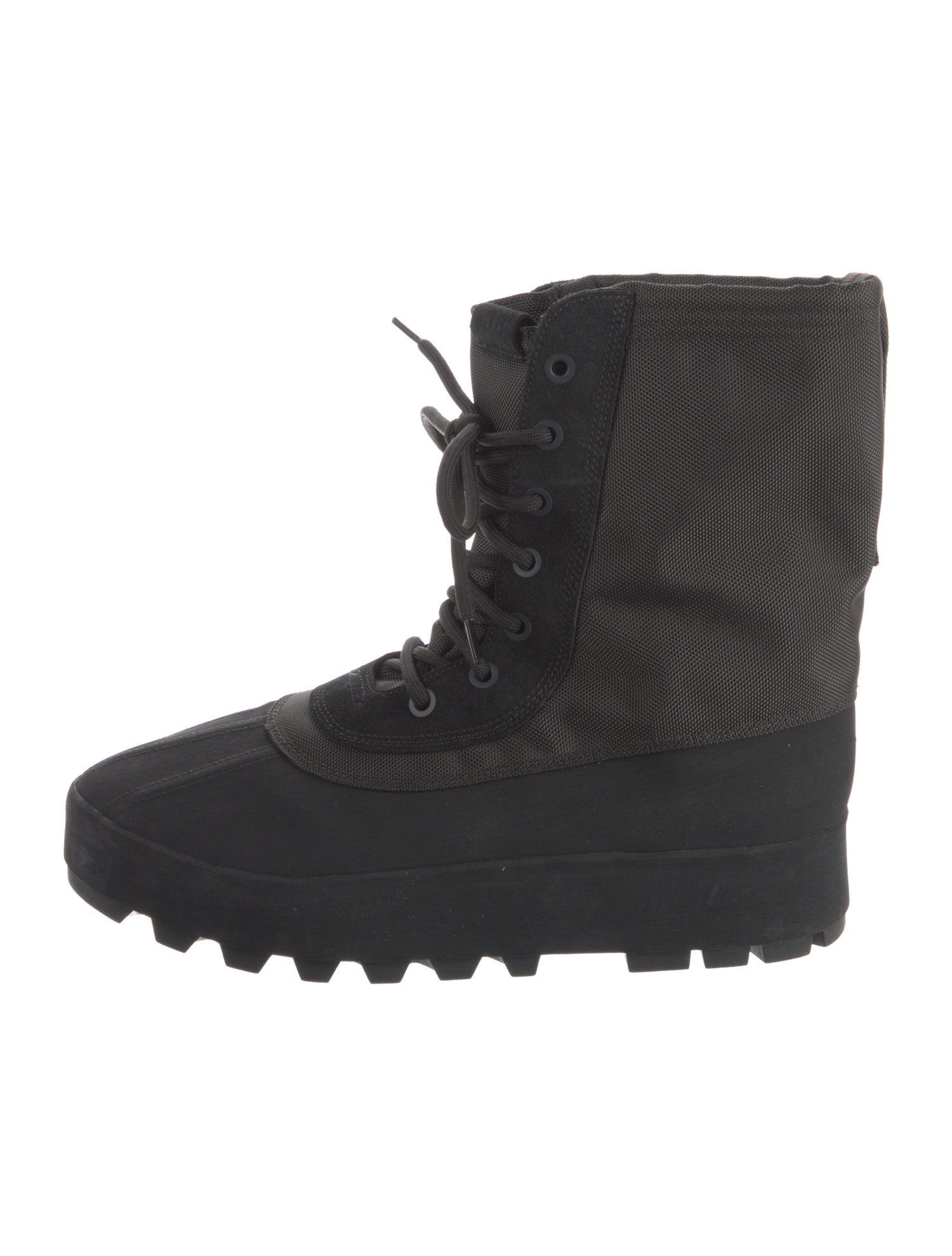 adidas Yeezy 950 Pirate Black Canvas Lace-Up Boots - Black Boots, Shoes - WYEAD48784 | The RealReal