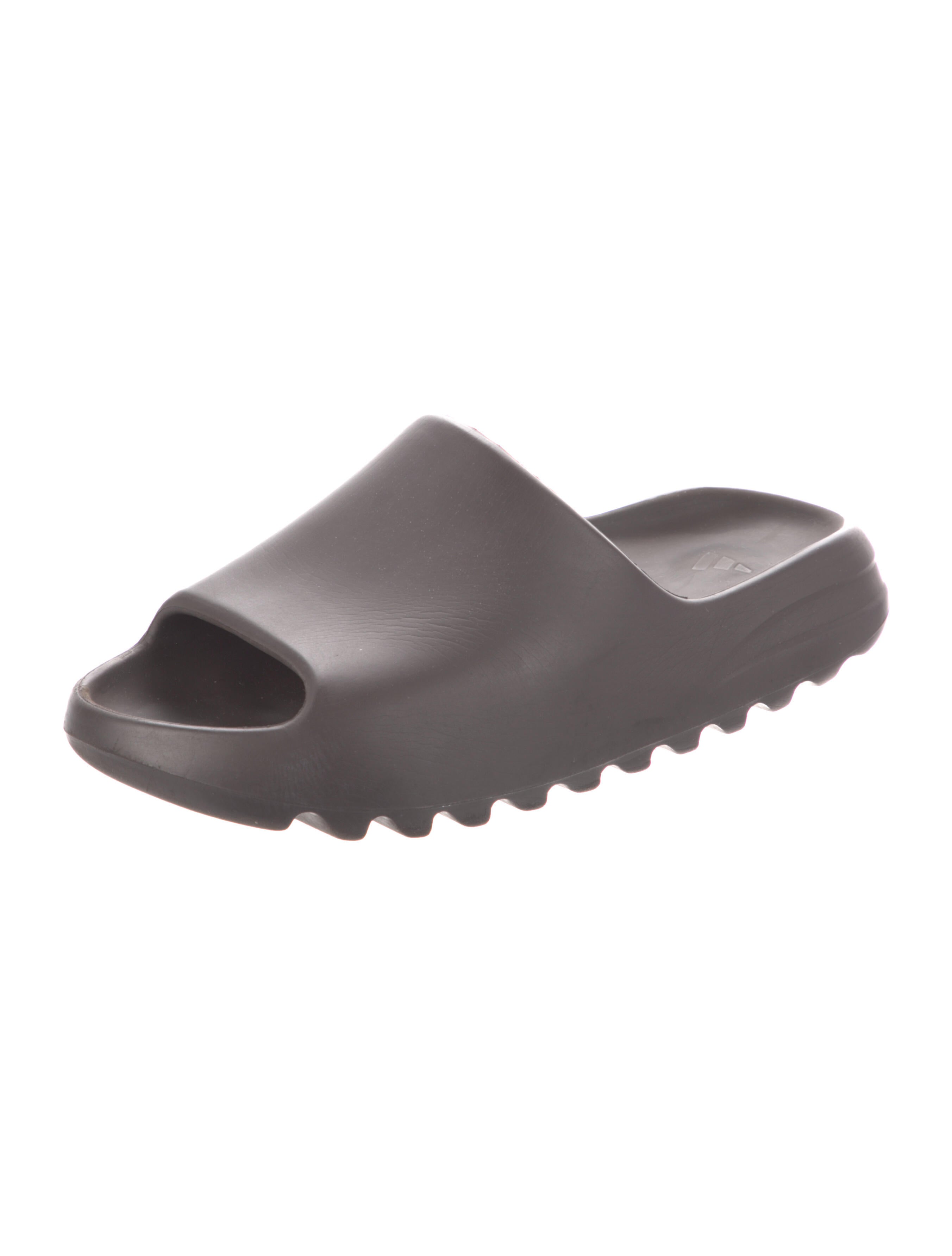 adidas Yeezy Yeezy x adidas Slide 'Soot' Rubber Slides - Brown Sandals ...