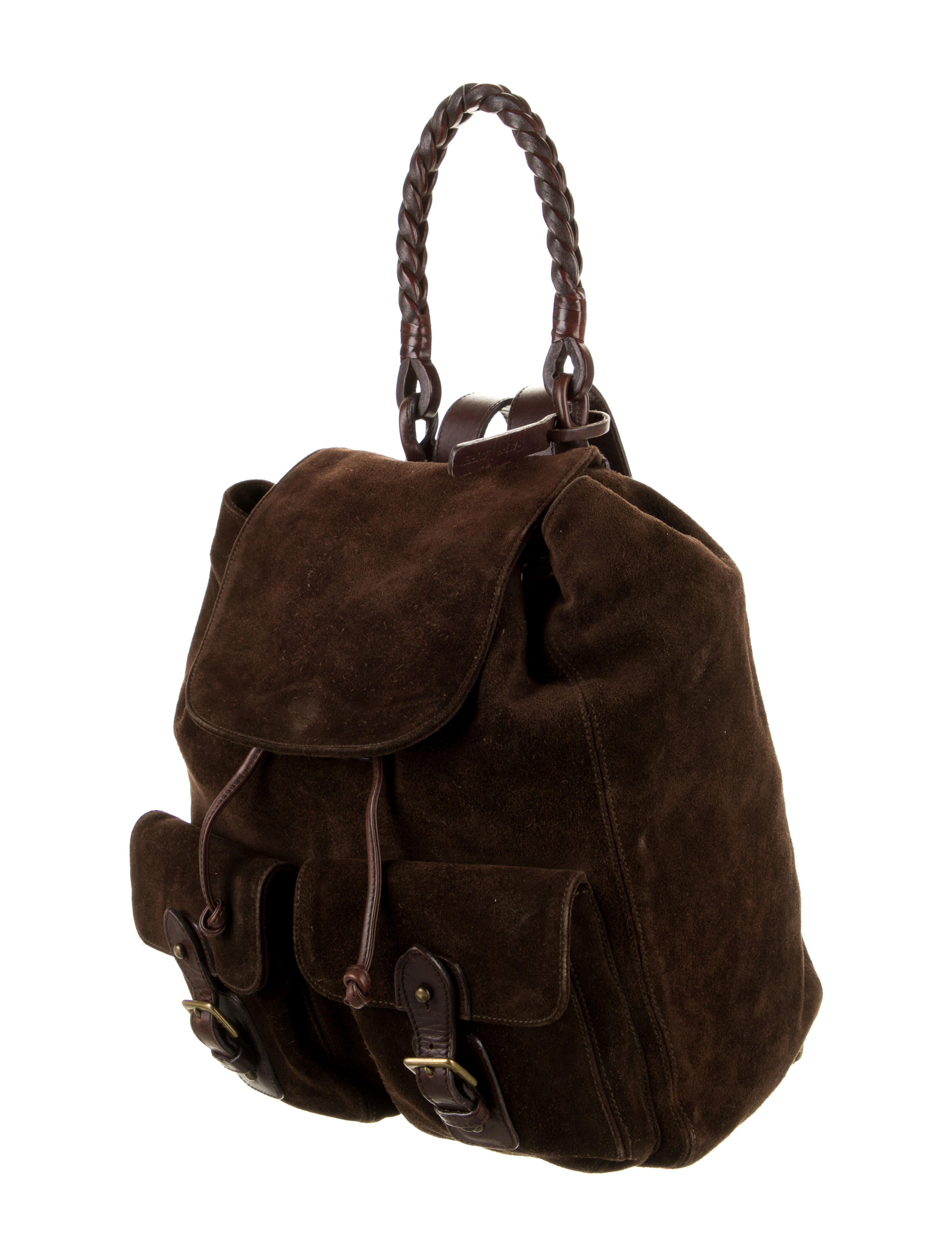 Ralph Lauren Suede Backpack - Brown Backpacks, Handbags - WYG100300 ...