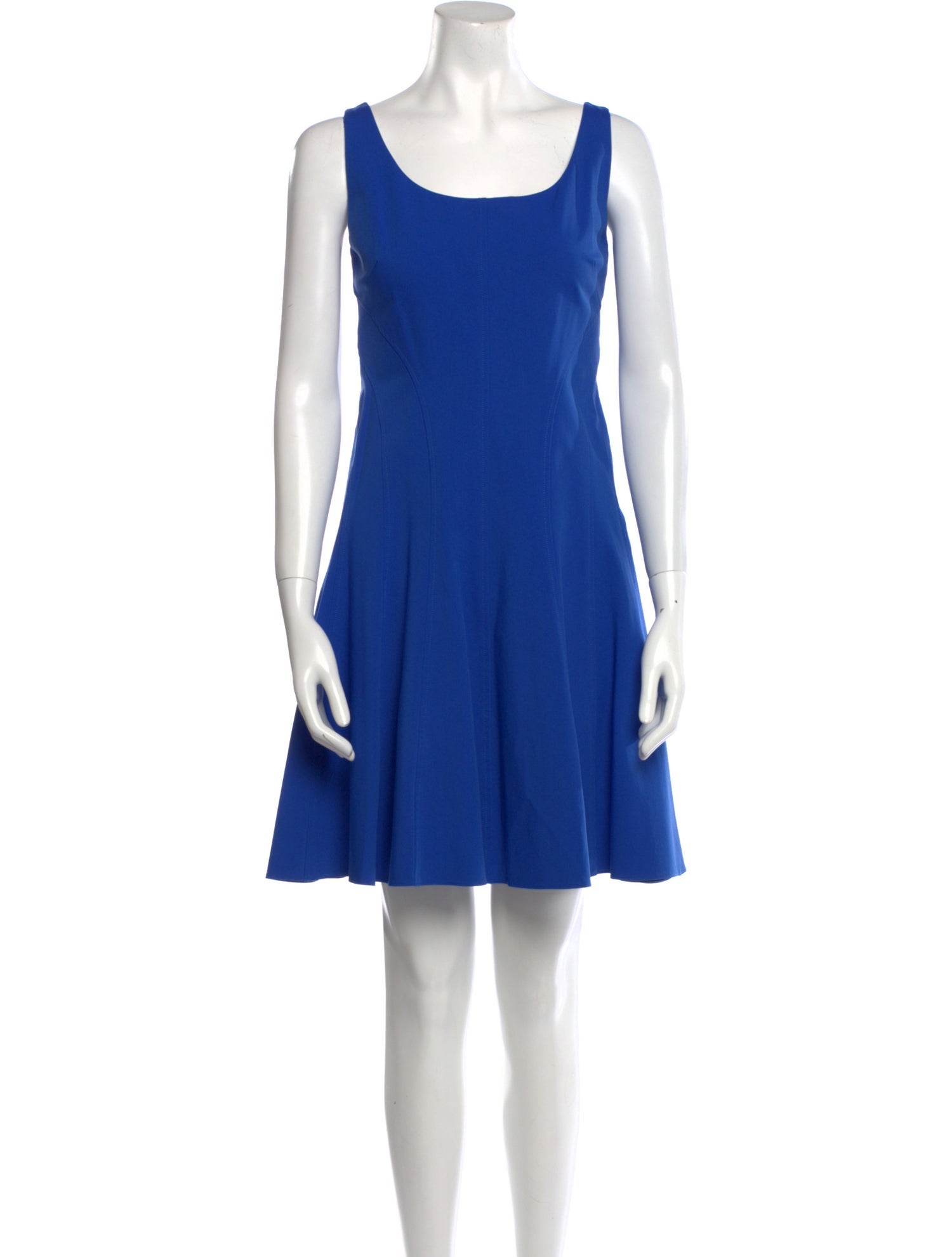 Ralph Lauren Scoop Neck Mini Dress - Blue Dresses, Clothing - WYG107332 | The RealReal