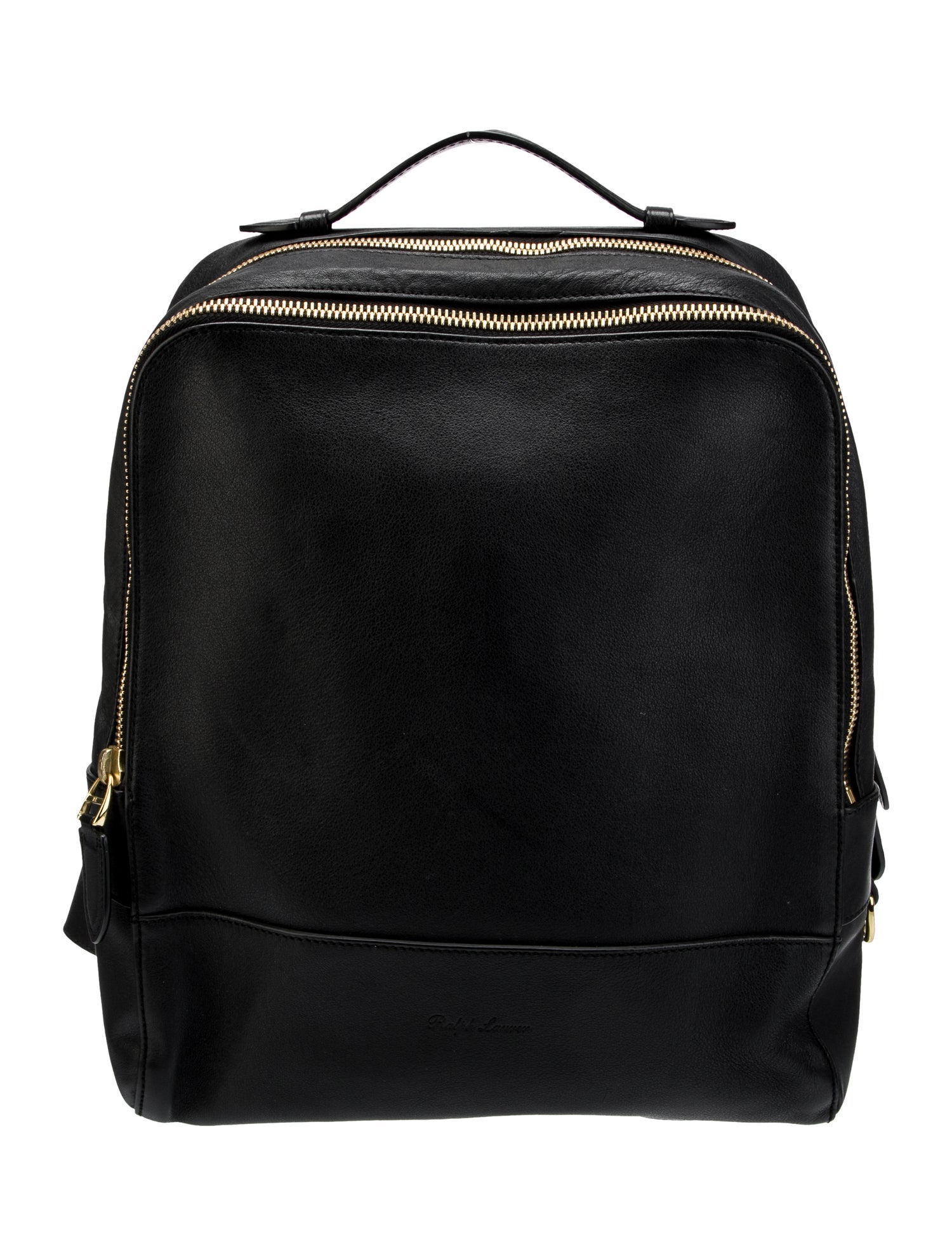 Ralph Lauren Leather Backpack - Black Backpacks, Bags - WYG111966 | The ...