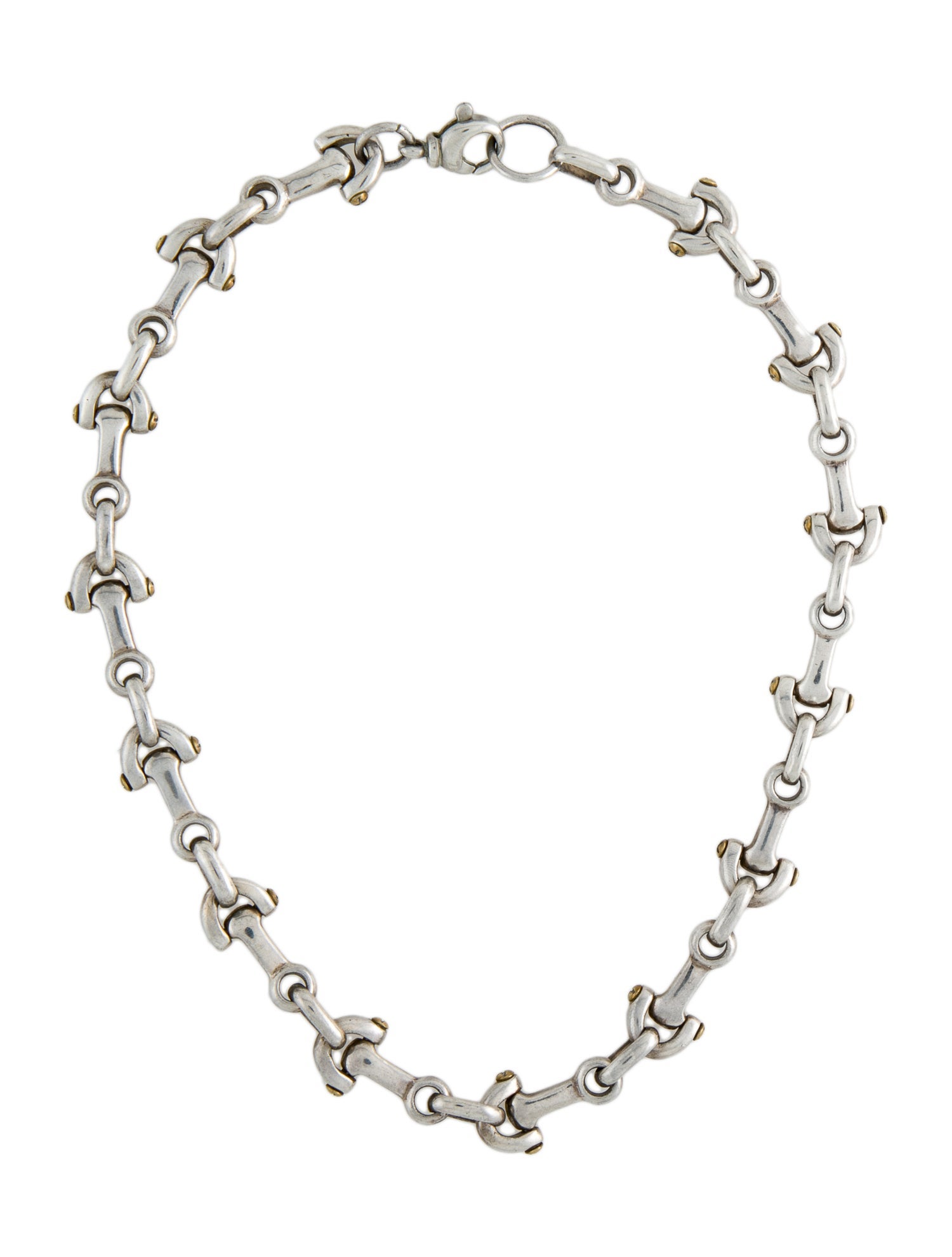 Ralph Lauren Chain Link Collar Necklace - Sterling Silver Chain ...