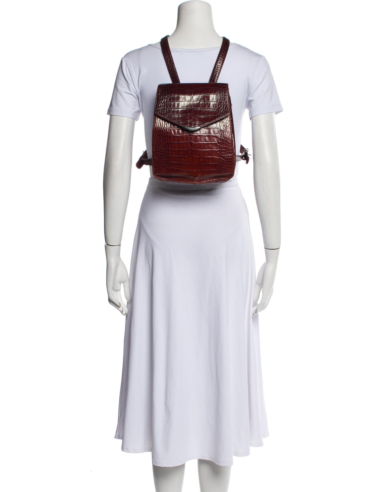 Ralph Lauren Alligator Backpack - Red Backpacks, Handbags - WYG119358 ...