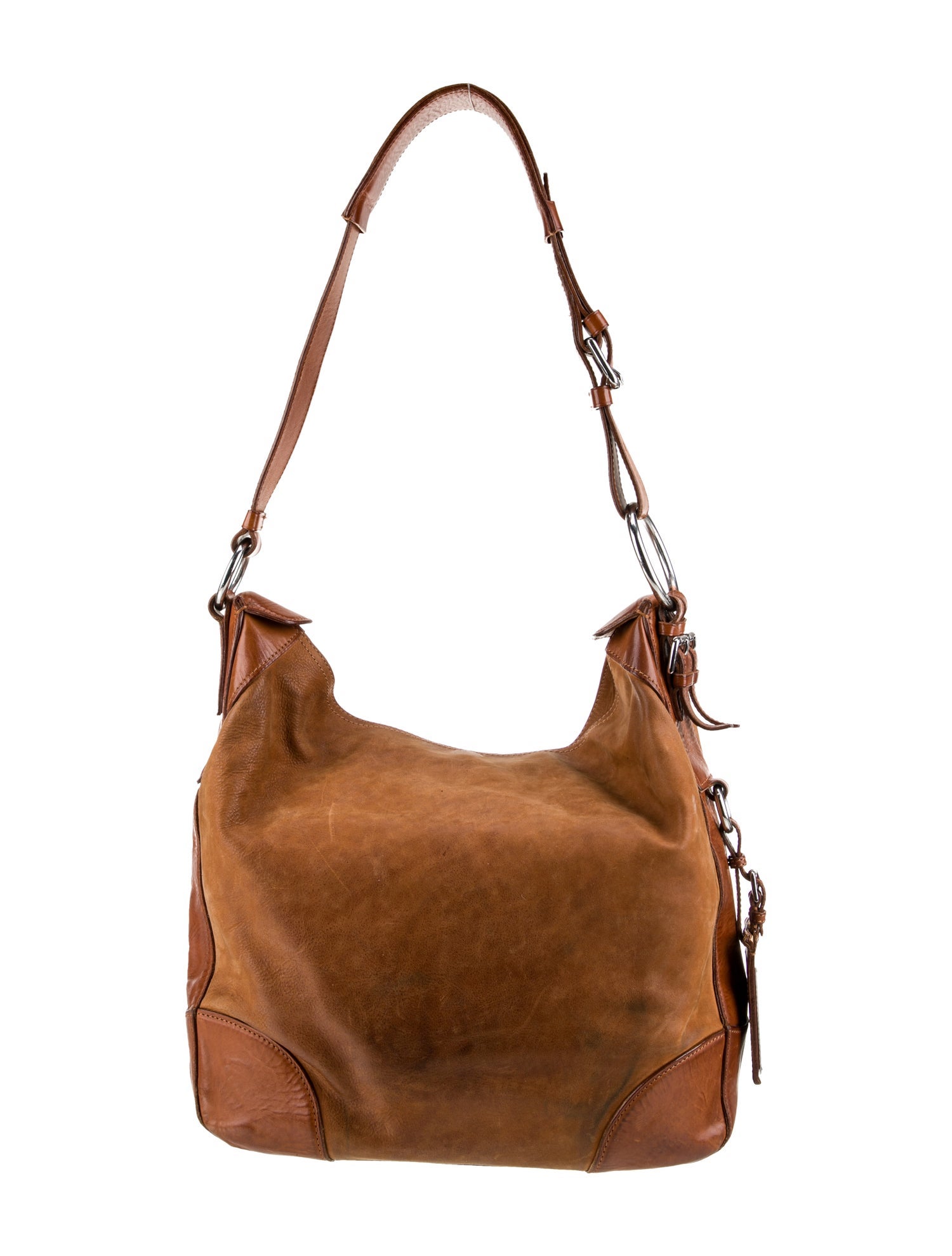 Ralph Lauren Leather Hobo - Brown Hobos, Handbags - WYG130769 | The ...