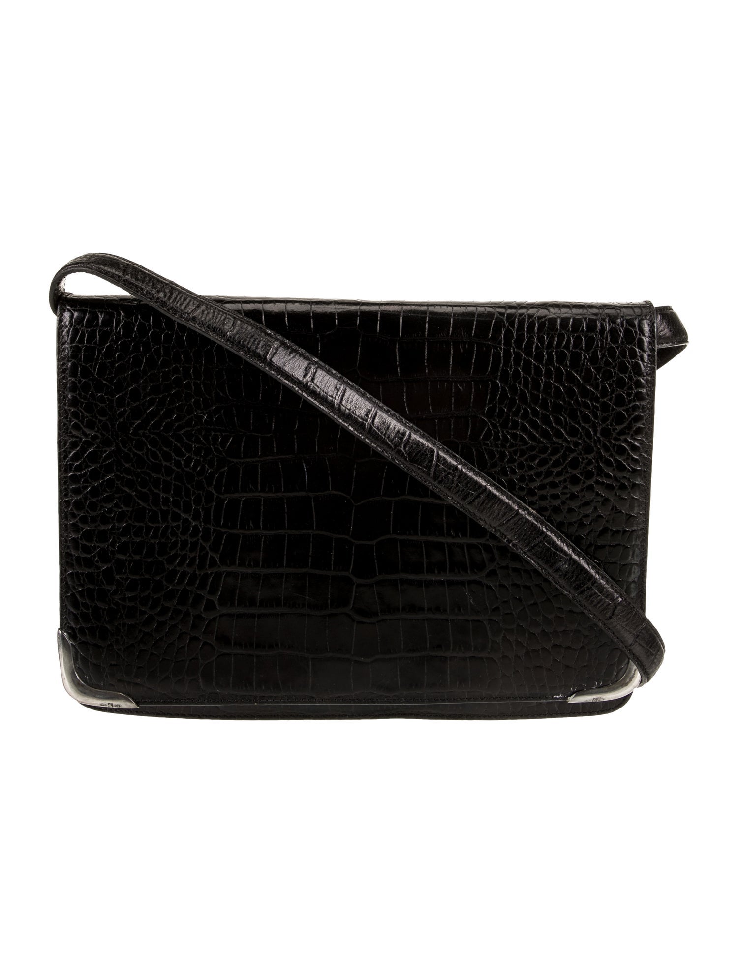 Ralph Lauren Embossed Leather Crossbody Bag - Brown Crossbody Bags ...