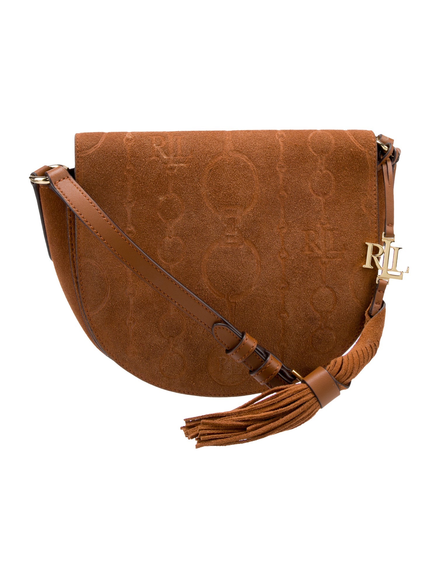 Ralph Lauren Suede Crossbody Bag - Brown Crossbody Bags, Handbags ...