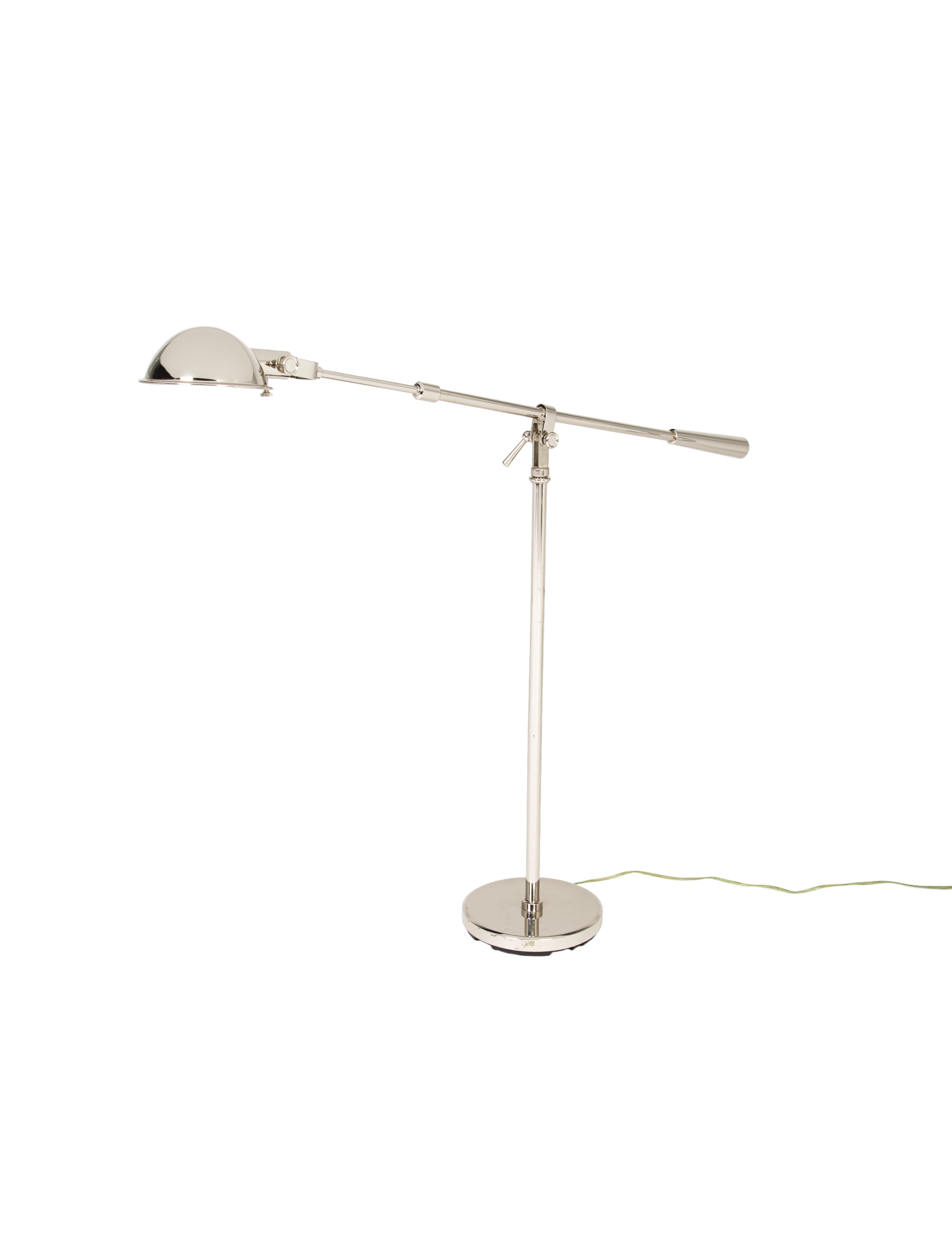 Ralph Lauren Boom Arm Pharmacy Floor Lamp - Silver Floor Lamps ...