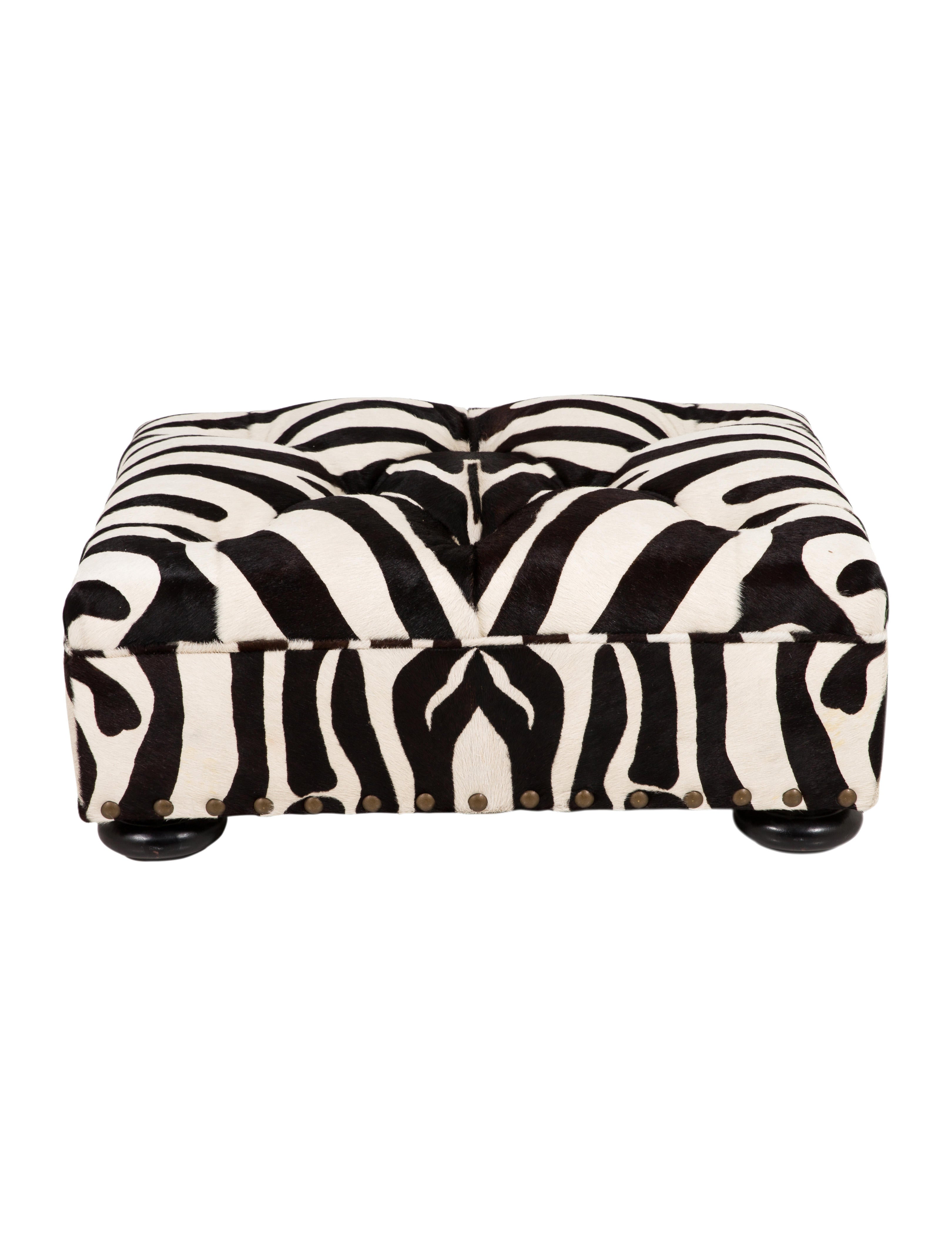 Ralph Lauren Zebra Ottoman - Furniture - WYG22861 | The RealReal