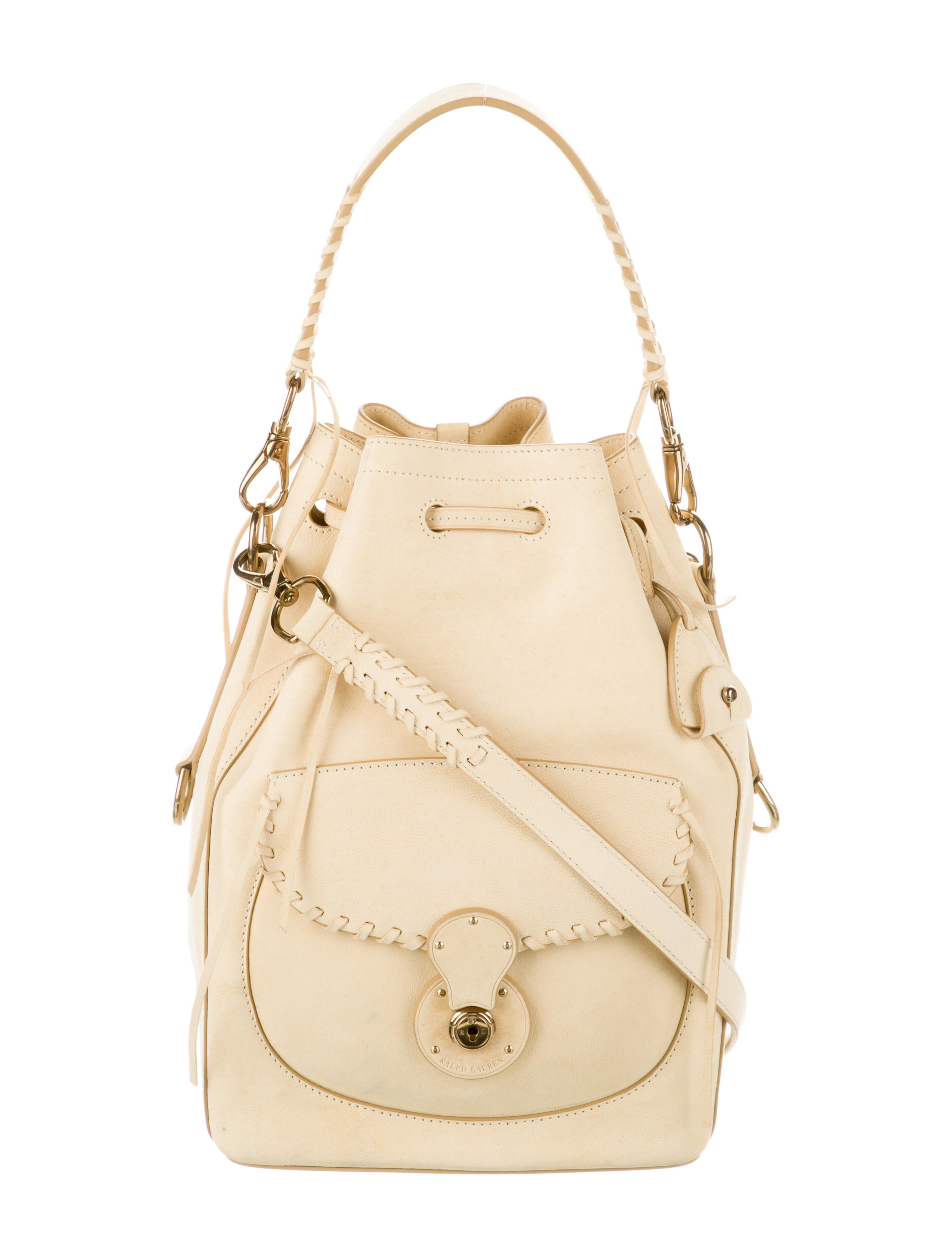 Ralph Lauren Suede Bucket Bag - Neutrals Bucket Bags, Handbags ...