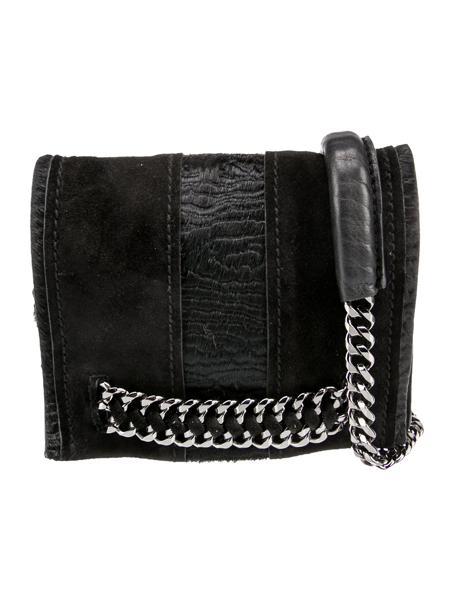 Longchamp Leather Wallet on Chain - Black Crossbody Bags, Handbags ...
