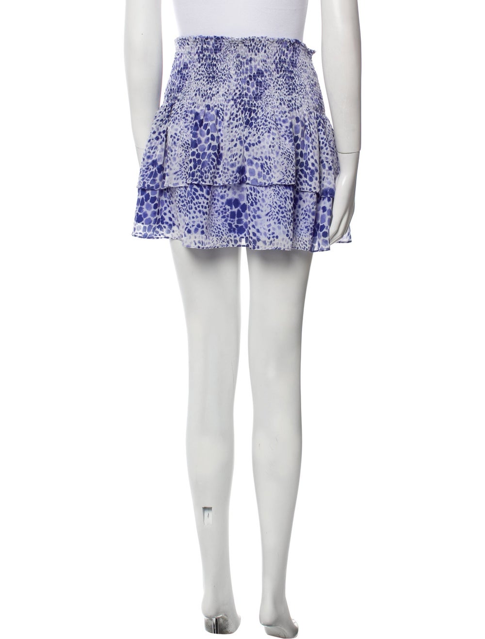 Ramy Brook Printed Mini Skirt Blue Skirts Clothing Wyk78249 The