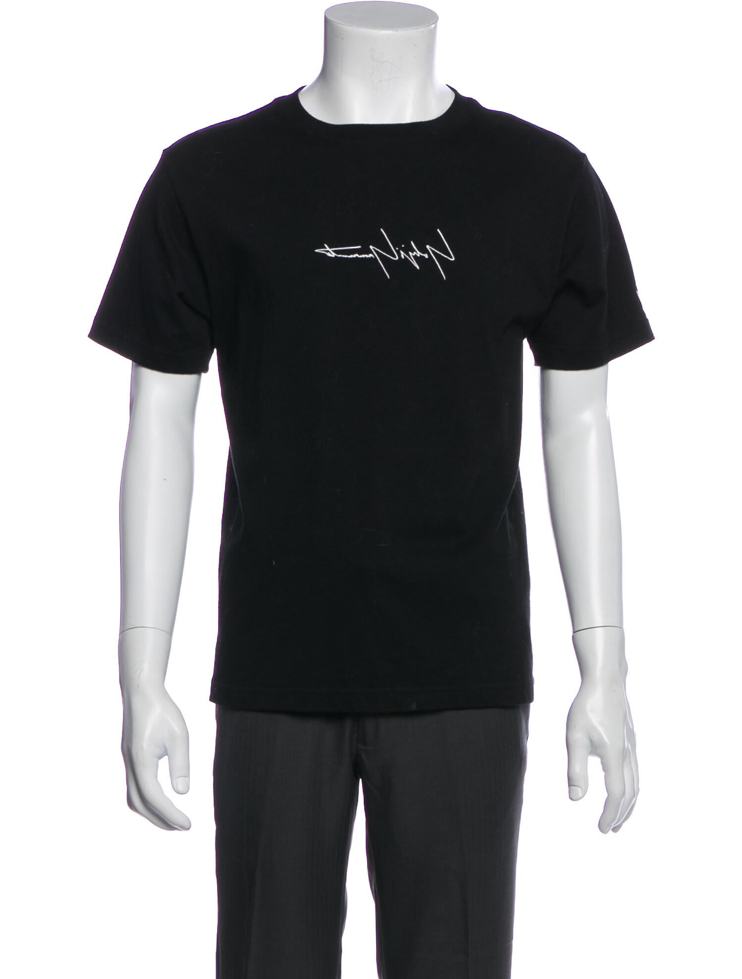 Yohji Yamamoto x New Era Graphic Print Crew Neck T-Shirt - Black T ...