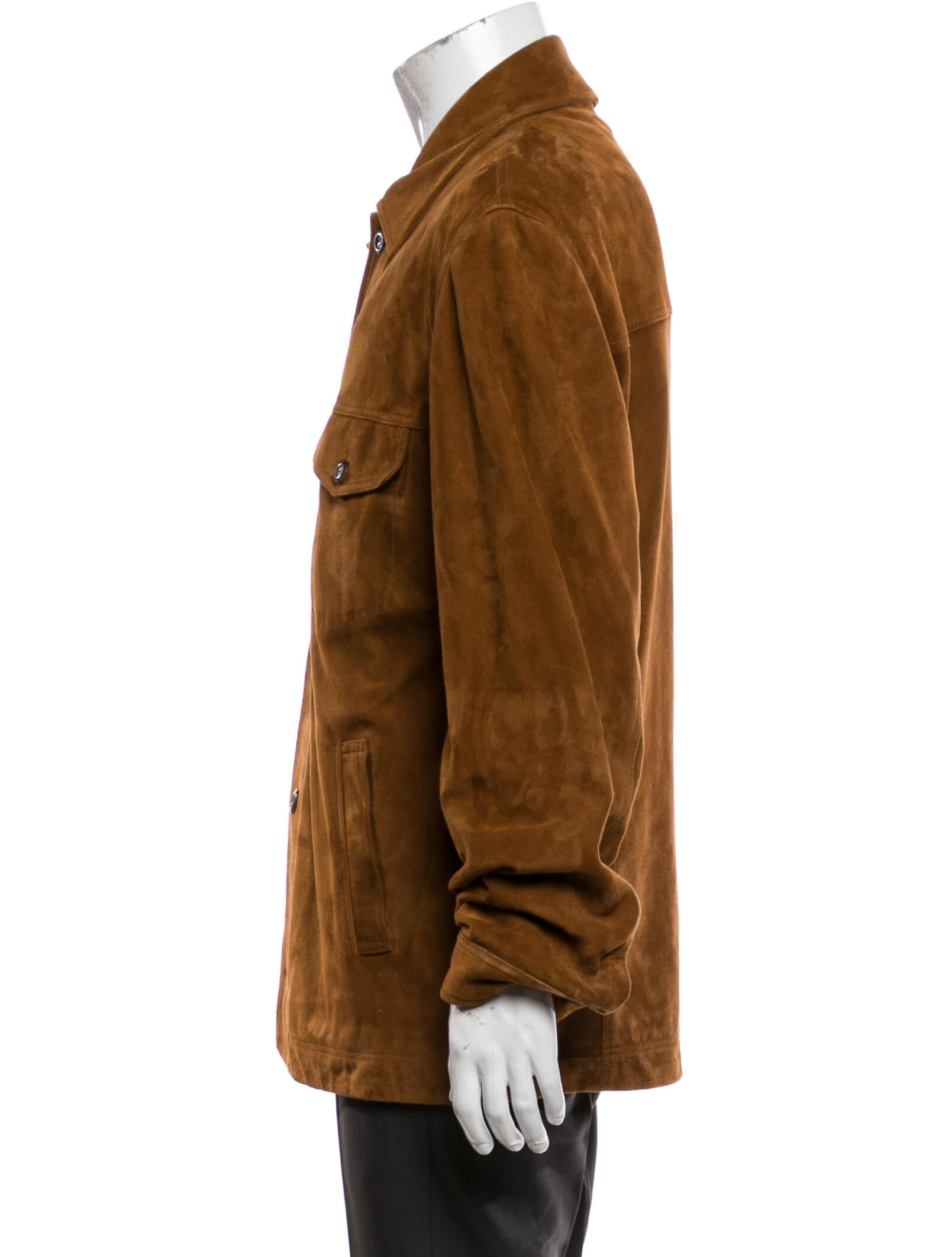 Zegna Sport Leather Utility Jacket - Brown Outerwear, Clothing ...