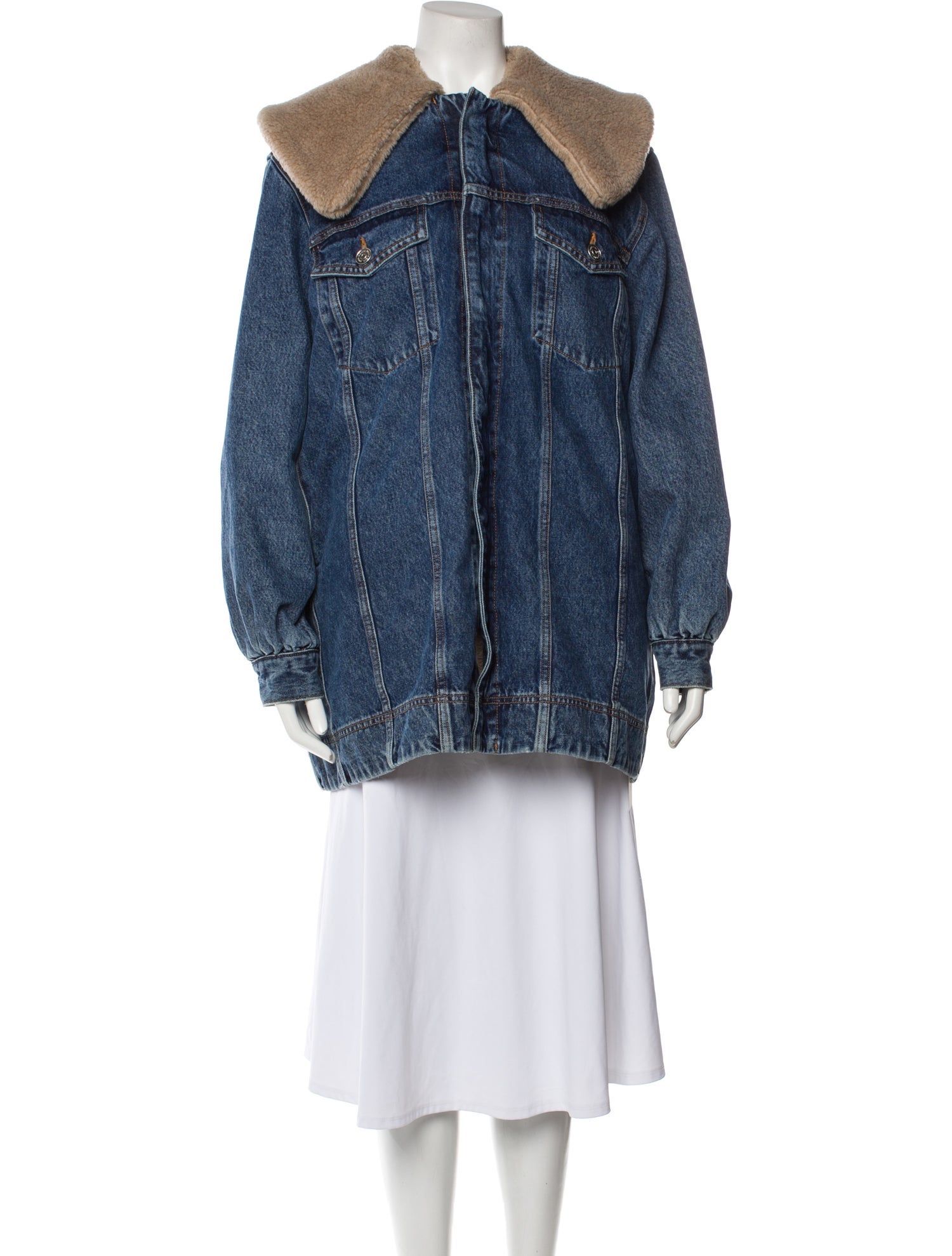 Ganni Denim Jacket - Blue Jackets, Clothing - WZG108873 | The RealReal