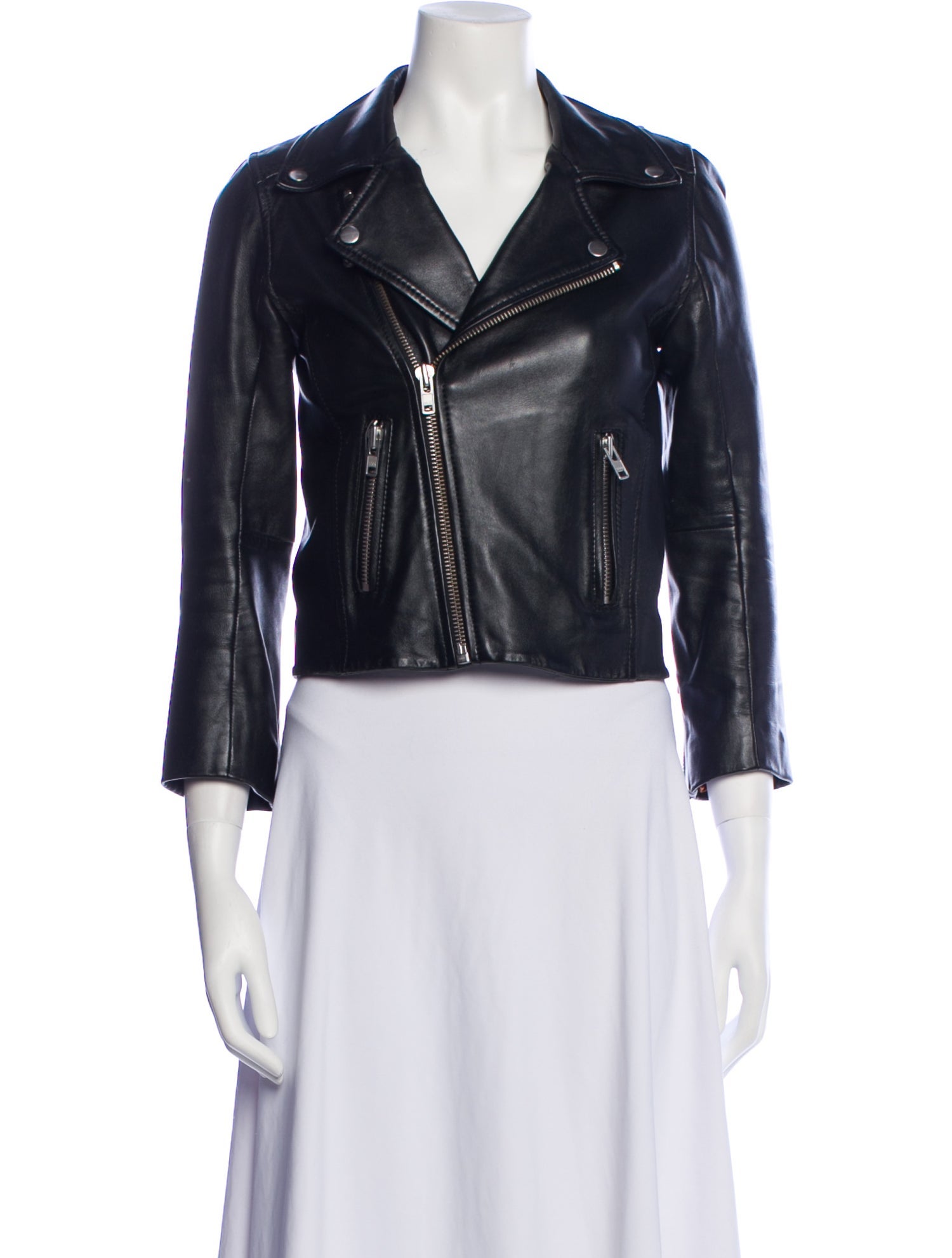Moschino x H&M Leather Biker Jacket - Black Jackets, Clothing ...