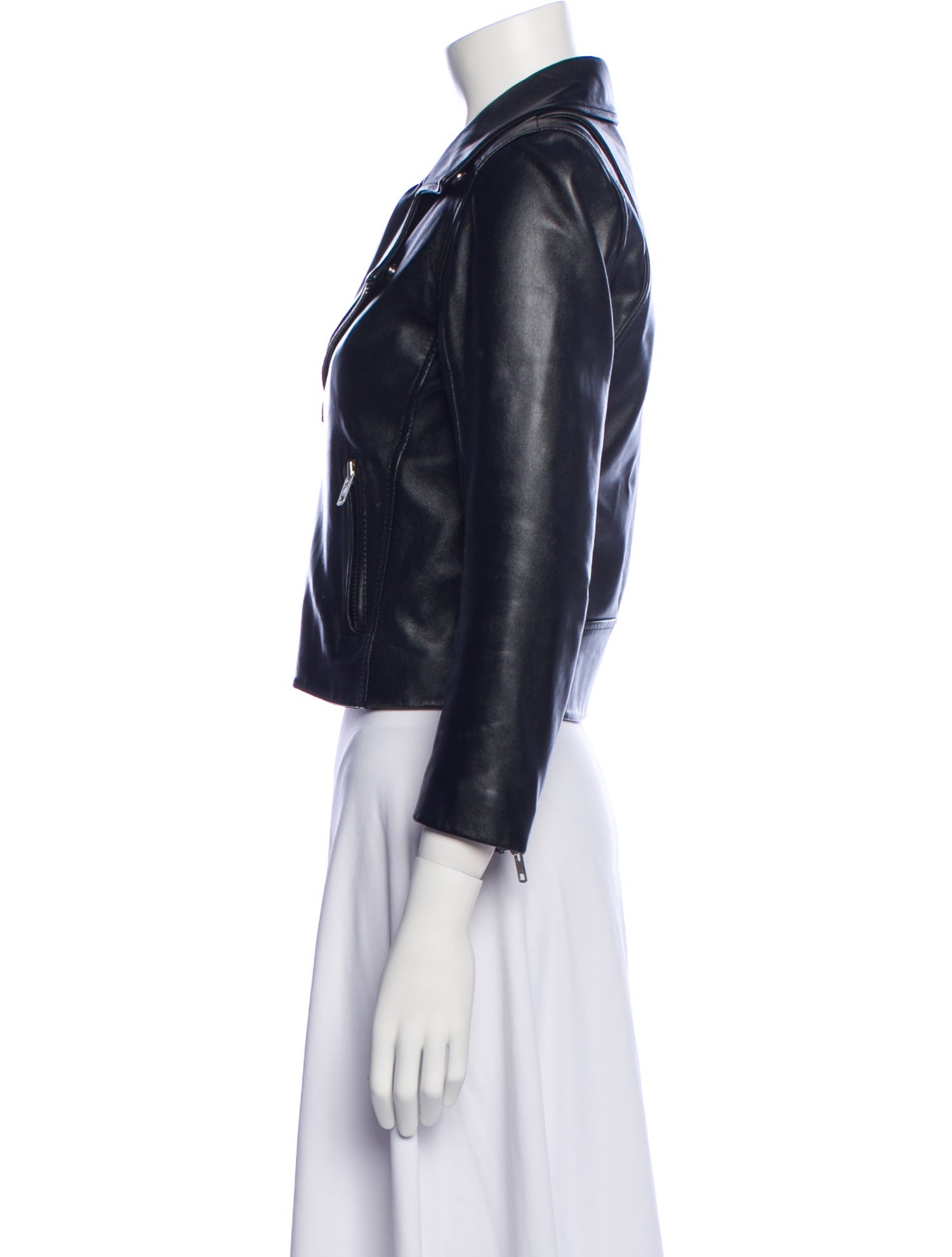 Moschino x H&M Leather Biker Jacket - Black Jackets, Clothing ...