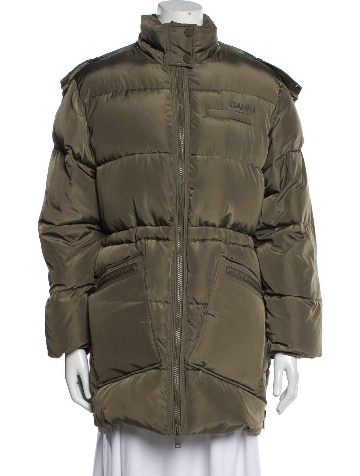 Ganni Parka - Green Coats, Clothing - WZG114725 | The RealReal