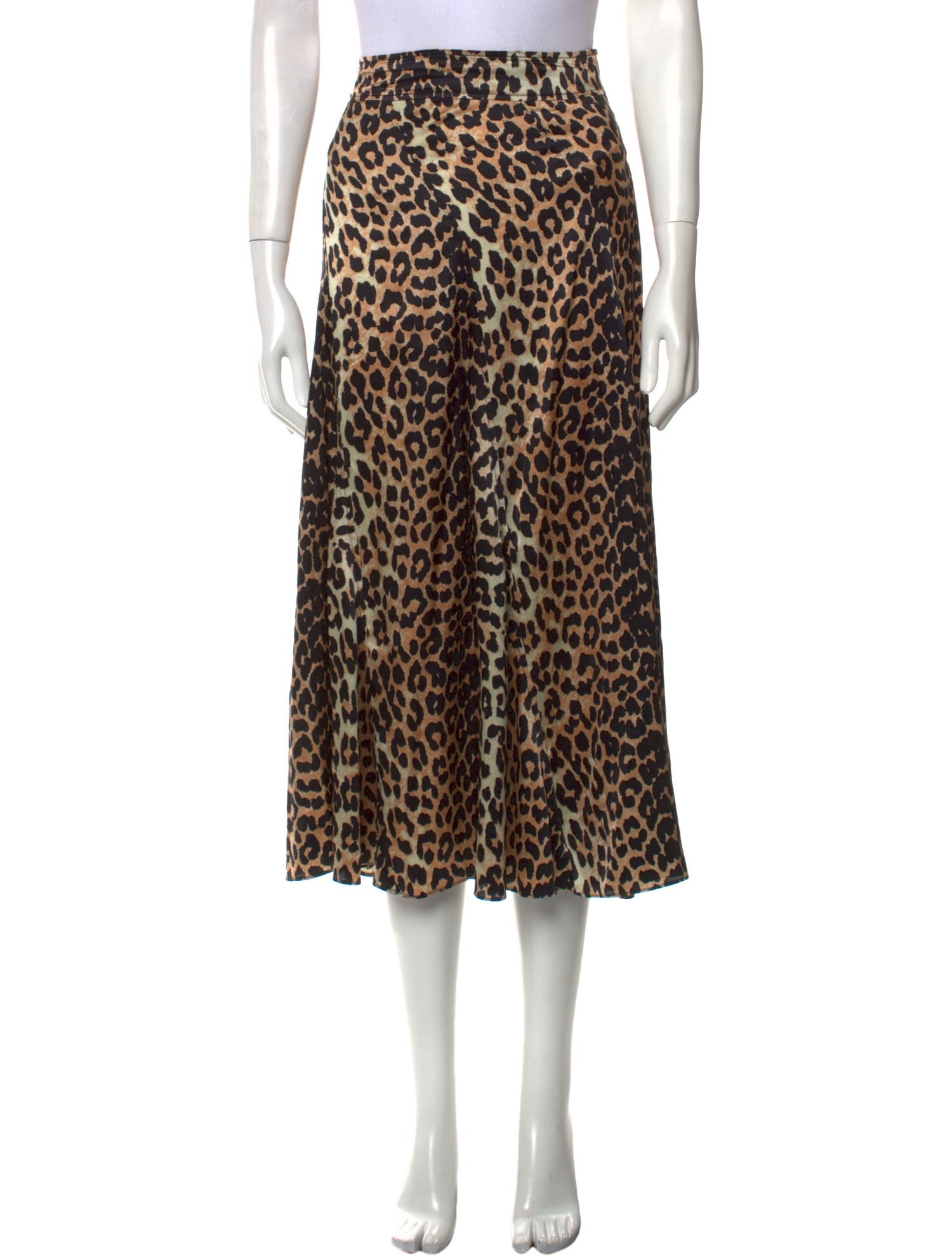 Ganni Animal Print Midi Length Skirt - Neutrals Skirts, Clothing ...
